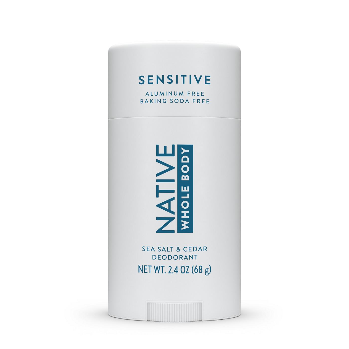 Native Whole Body Sensitive Deodorant - Sea Salt & Cedar - Shop Deodorant & antiperspirant at H-E-B