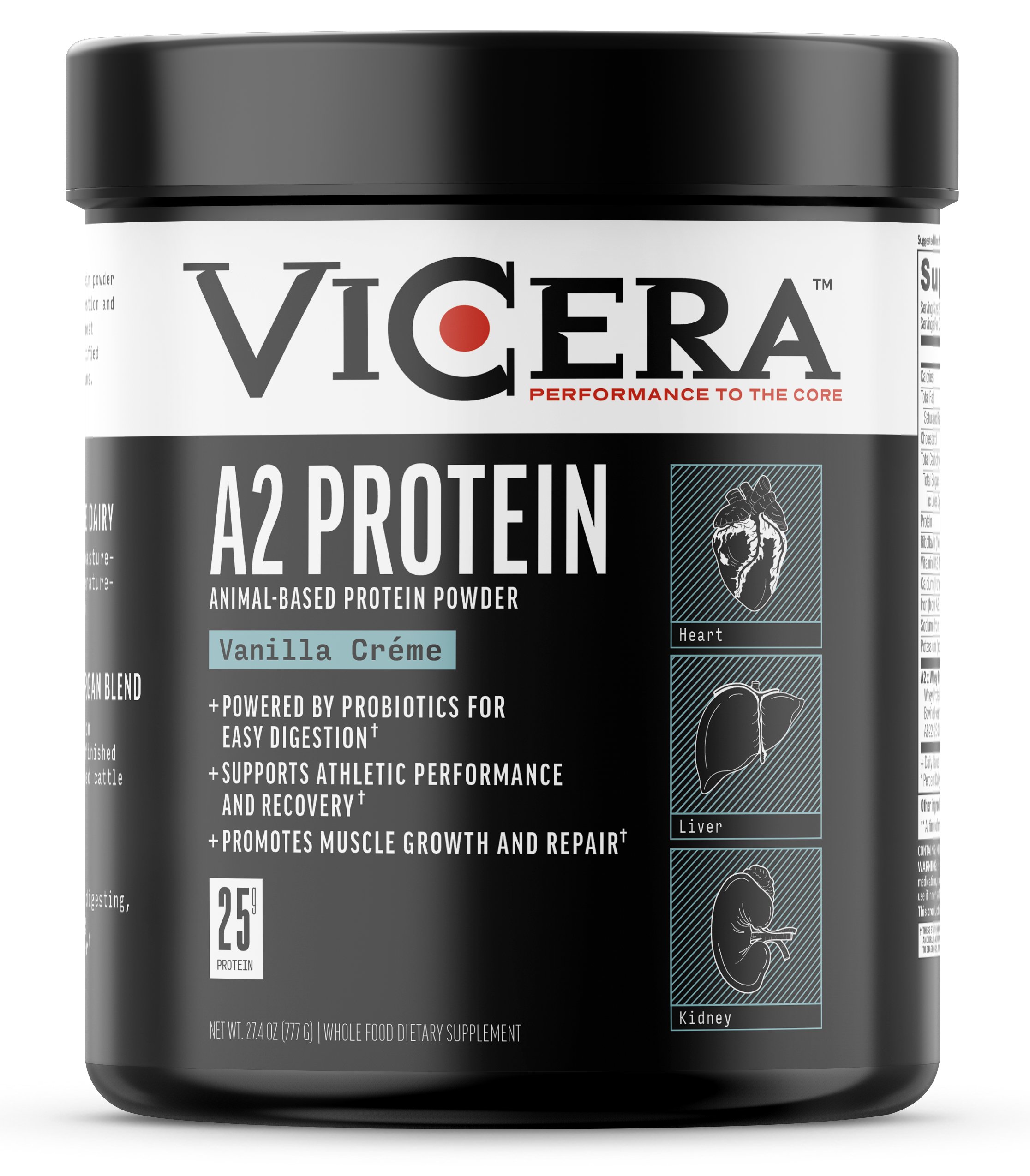 ViCera Vanilla Creme A2 Protein Powder, 27.4 oz | Central Market ...