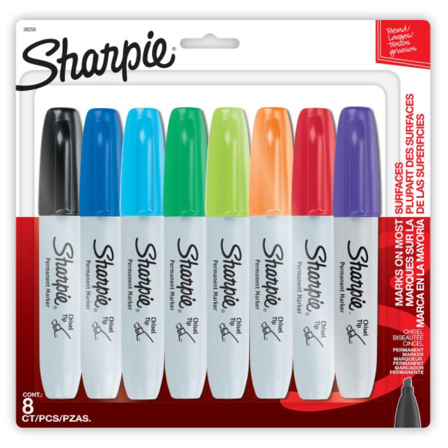 Sharpie Chisel Tip Biseautee Permanent Markers - Assorted Ink - Shop ...