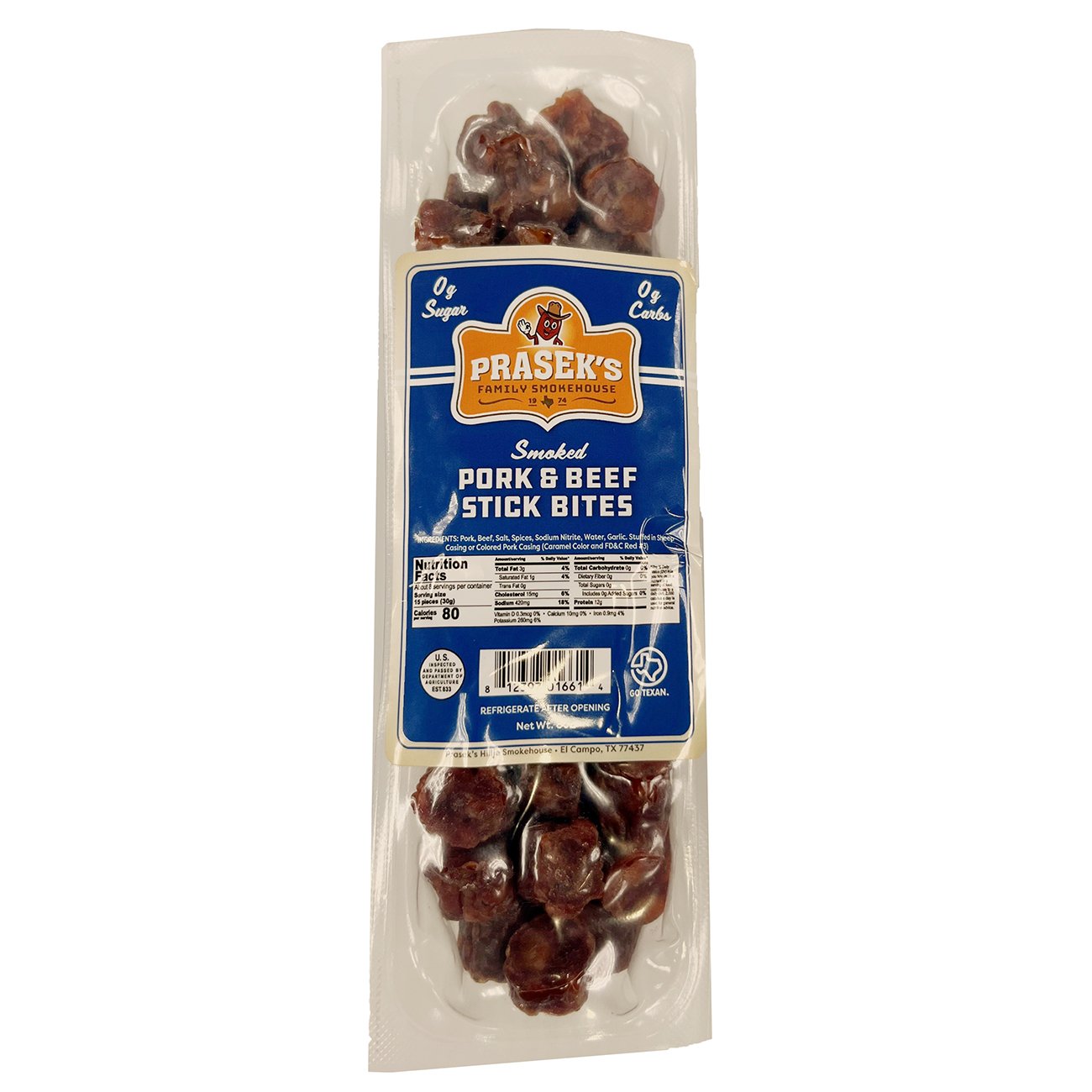 Prasek's Smoked Pork & Beef Stick Bites - Shop Meat at H-E-B