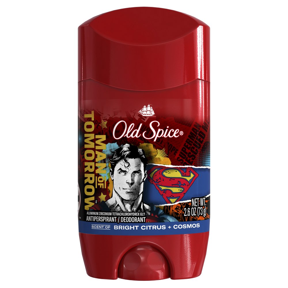 Old Spice Antiperspirant Deodorant - Man Of Tomorrow Superman, Bright ...