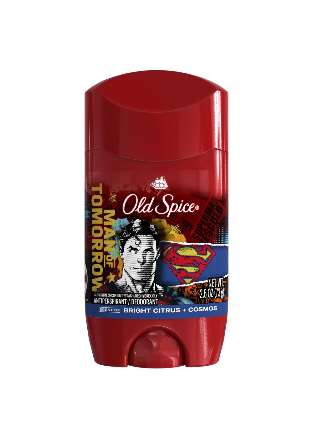 Old Spice Antiperspirant Deodorant - Man Of Tomorrow Superman, Bright ...