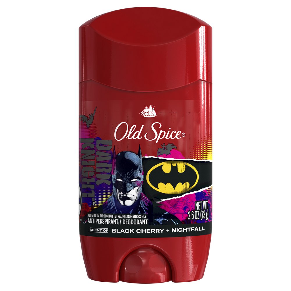 Old Spice Antiperspirant Deodorant - Dark Knight Batman, Black Cherry ...
