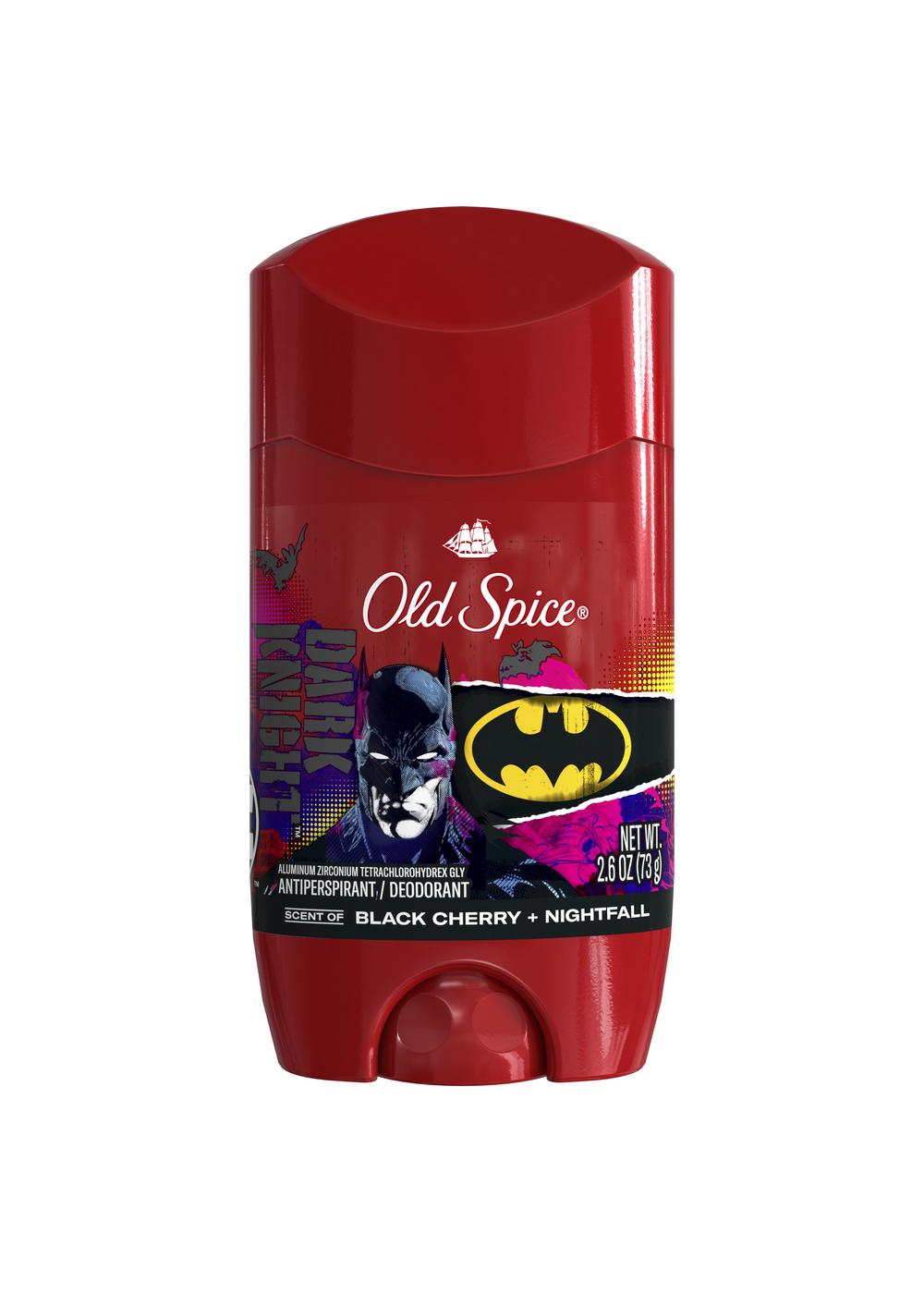 Old Spice Antiperspirant Deodorant - Dark Knight Batman, Black Cherry ...