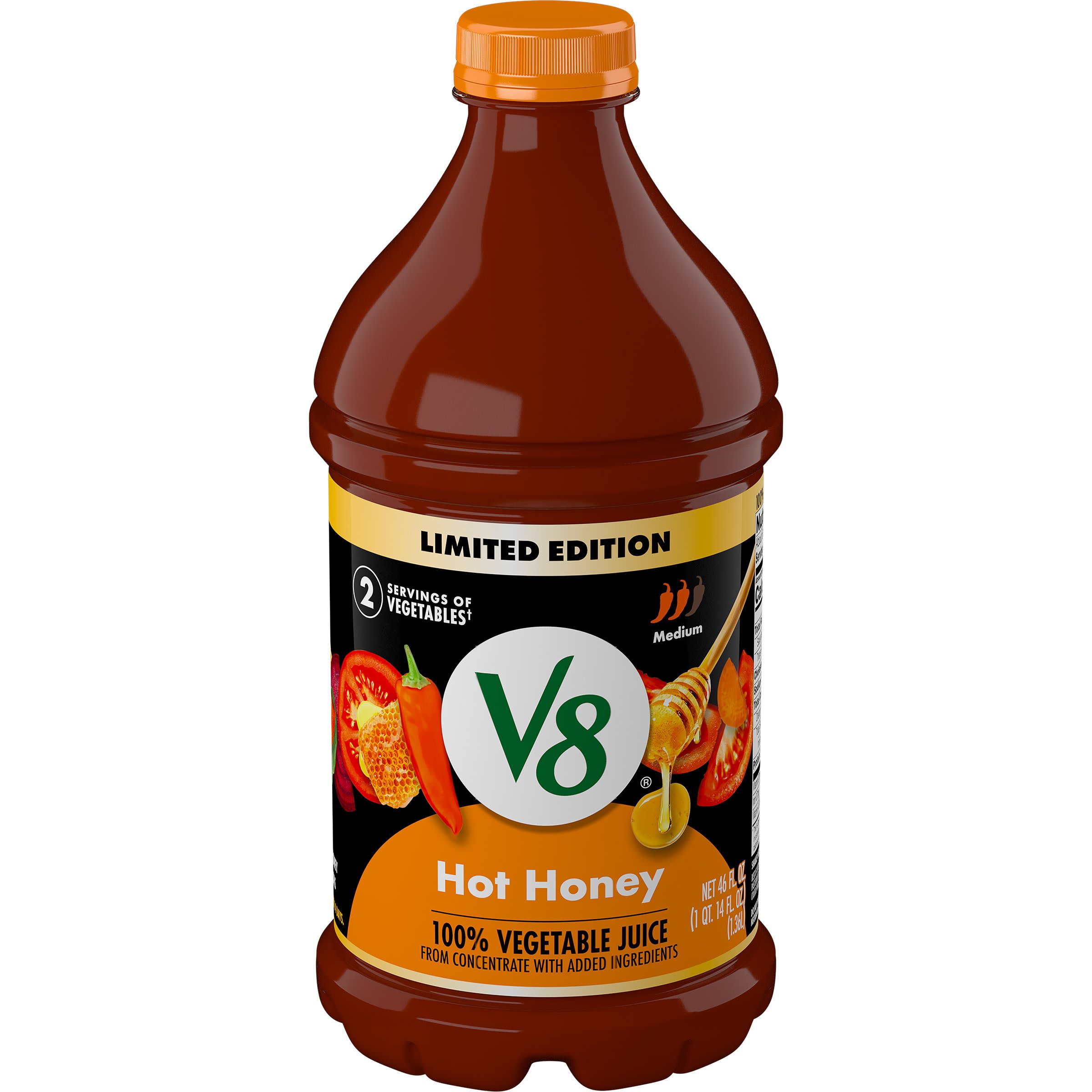 V8 Hot Honey 100% Vegetable Juice - Shop Juice at H-E-B