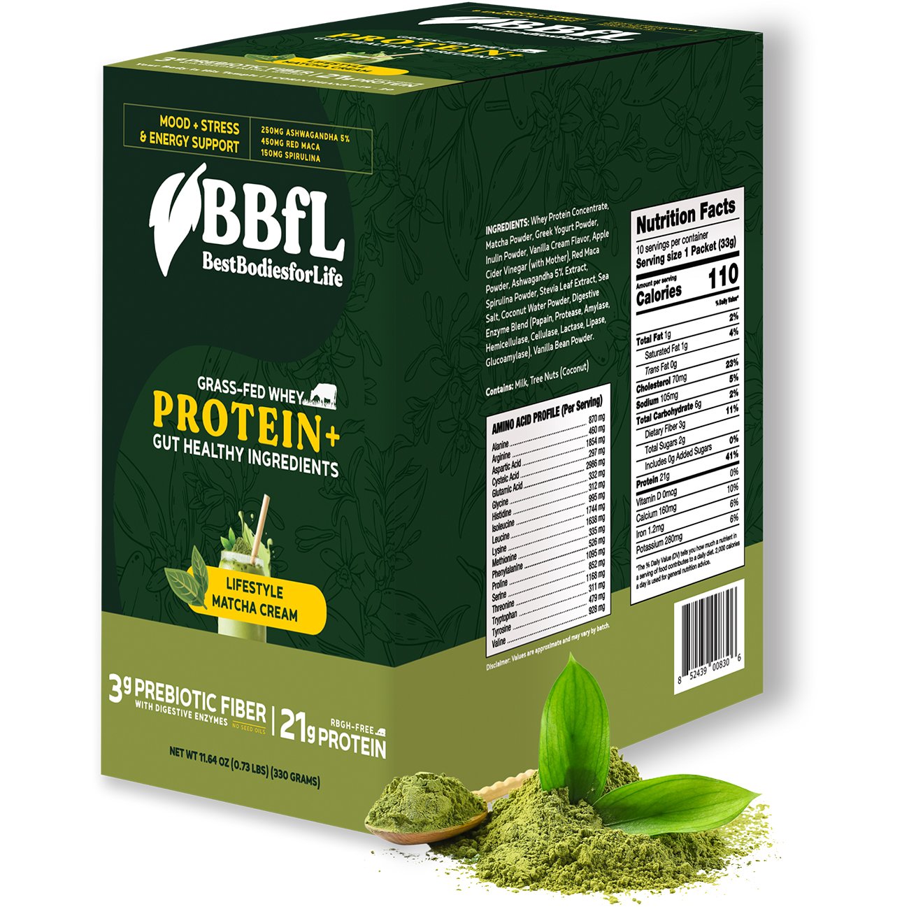 BestBodiesforLife 21g Whey Protein & Meal Replacement Lifestyle Shake ...