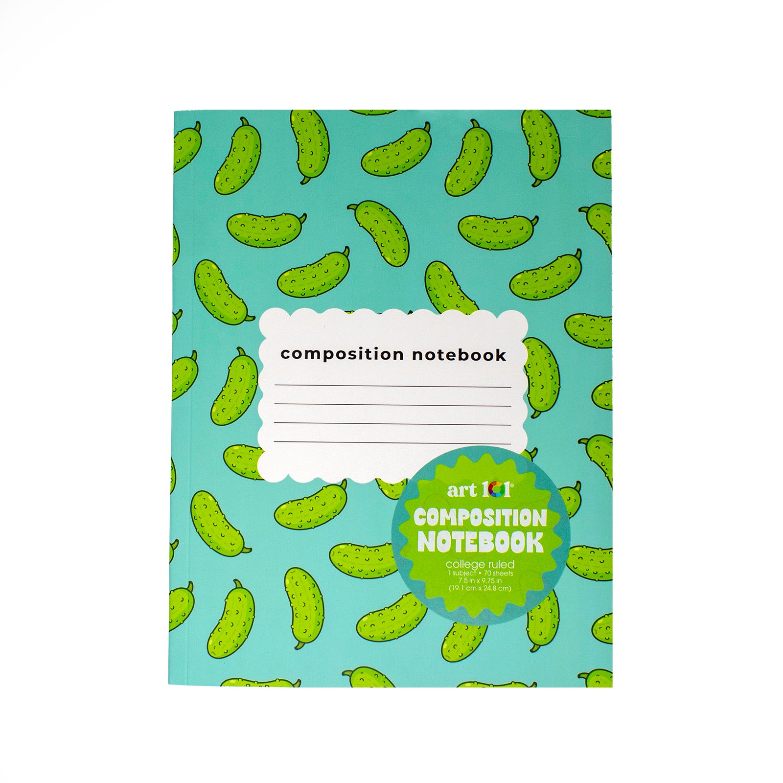 Art 101 College Ruled Composition Notebook - Pickles - Shop Notebooks ...
