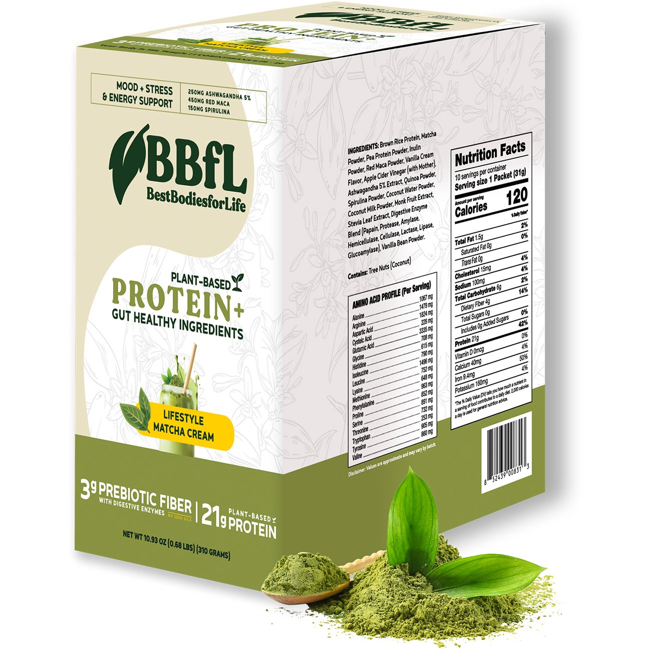 BestBodiesforLife 21g Plant-Based Protein & Meal Replacement Lifestyle ...