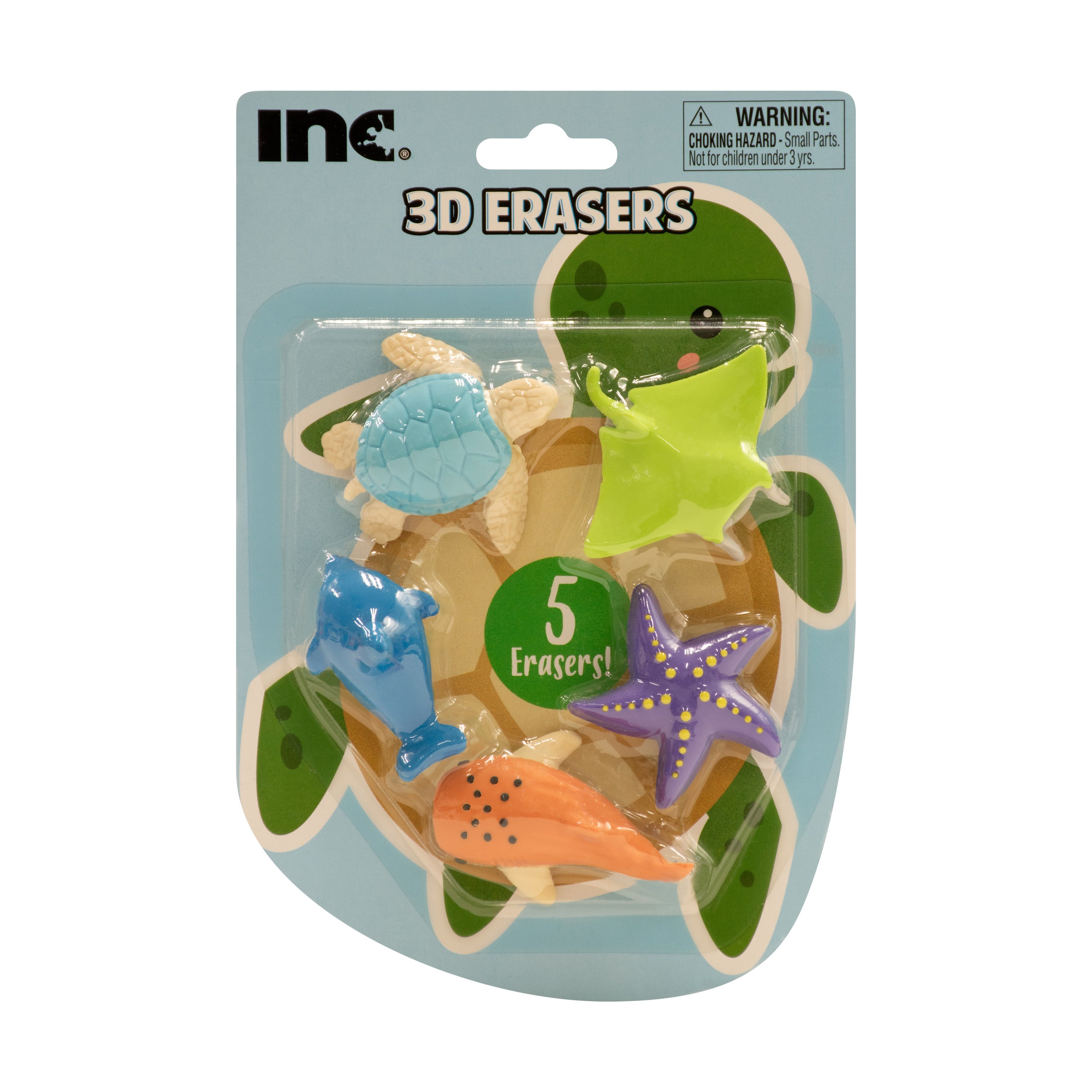 Inc 3D Erasers - Ocean Animals - Shop Erasers & ink correction at H-E-B