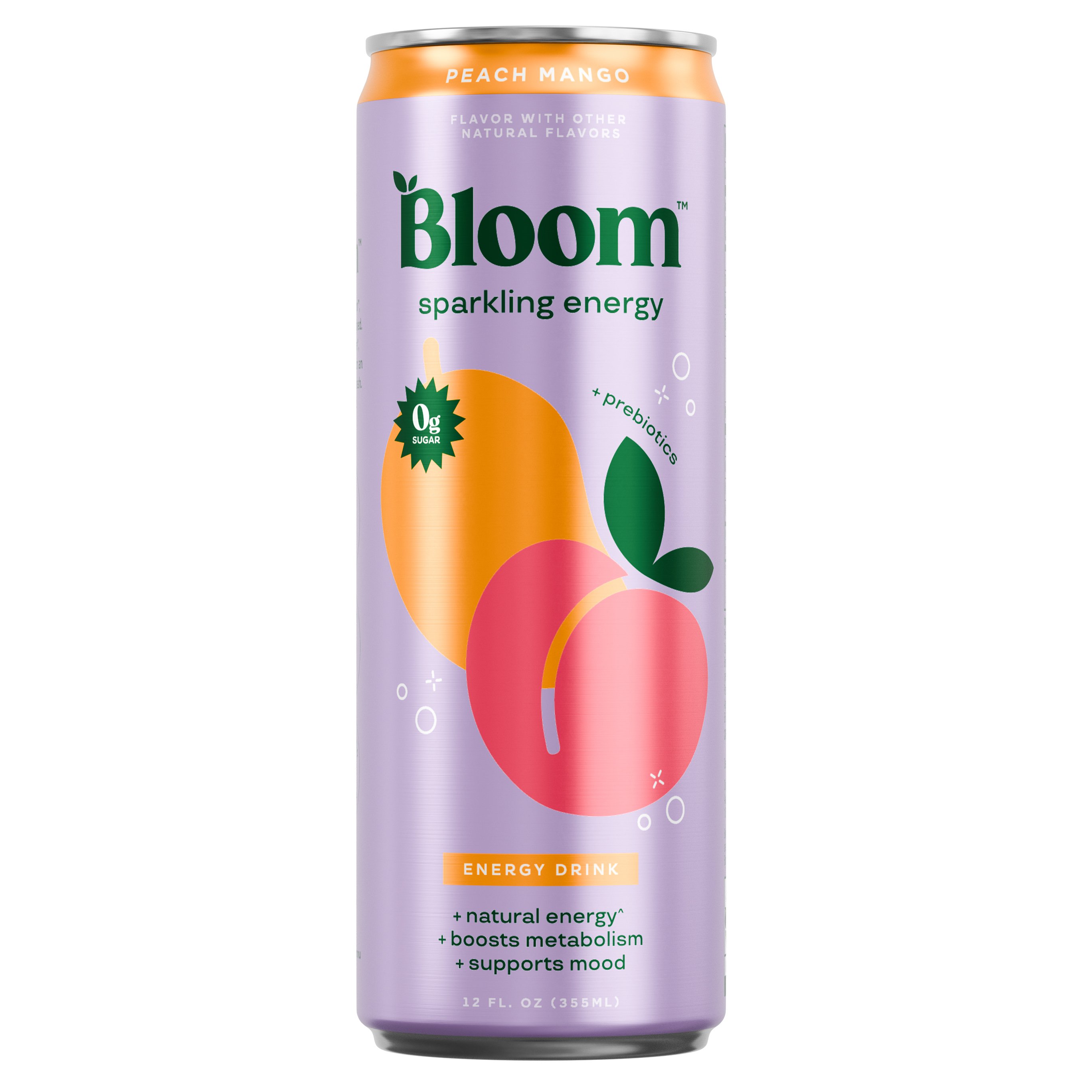 Bloom Zero Sugar Sparkling Energy Drink - Peach Mango - Shop Sports ...