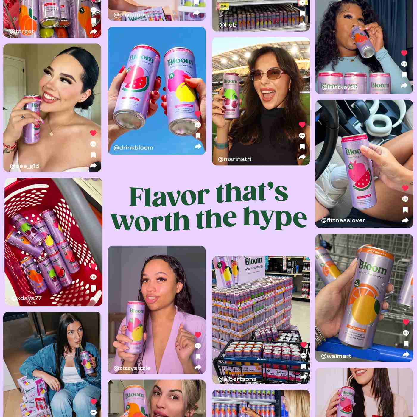 Bloom Zero Sugar Sparkling Energy Drink - Strawberry Watermelon - Shop ...