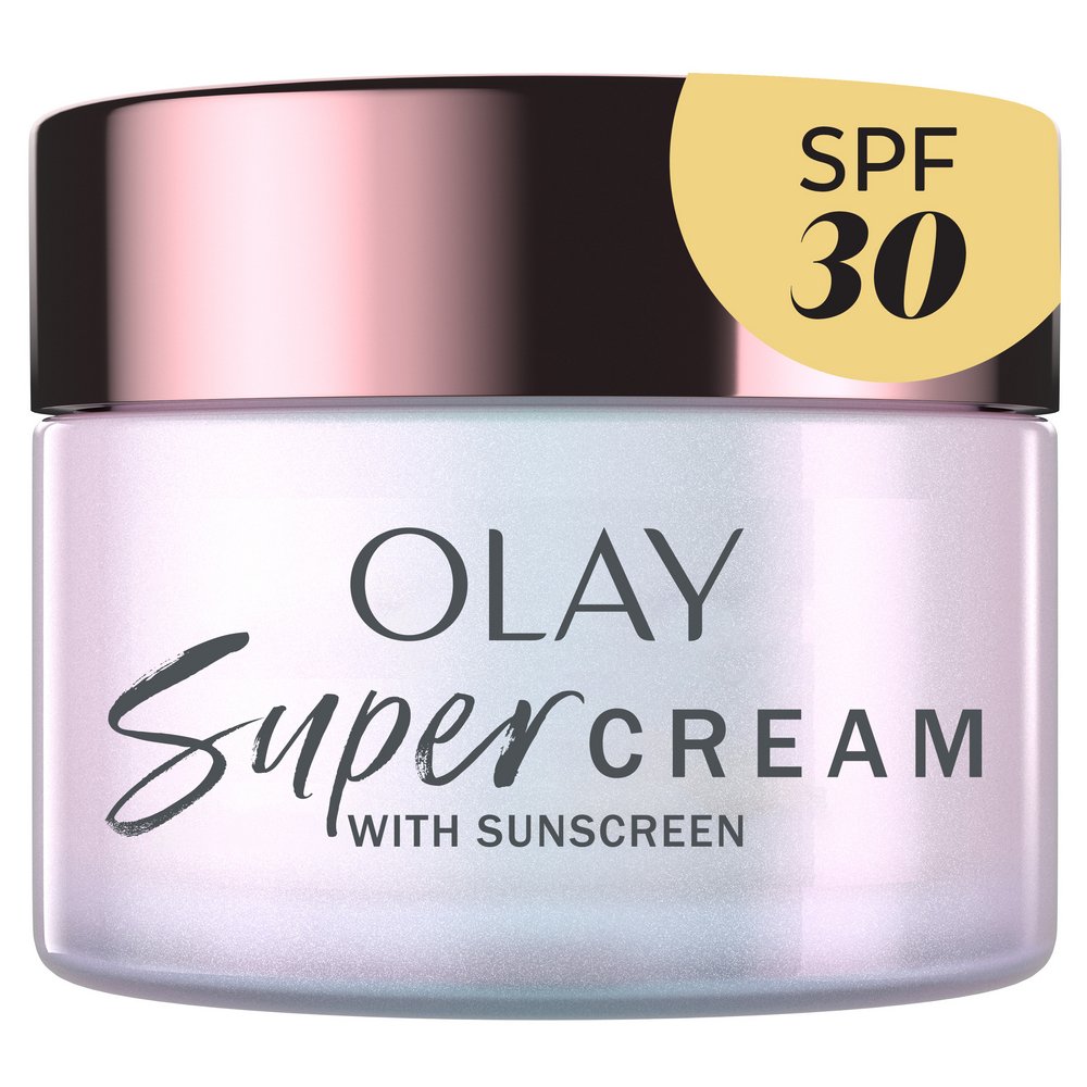 Olay Super Cream Facial Moisturizer with Sunscreen SPF 30 - Travel Size ...