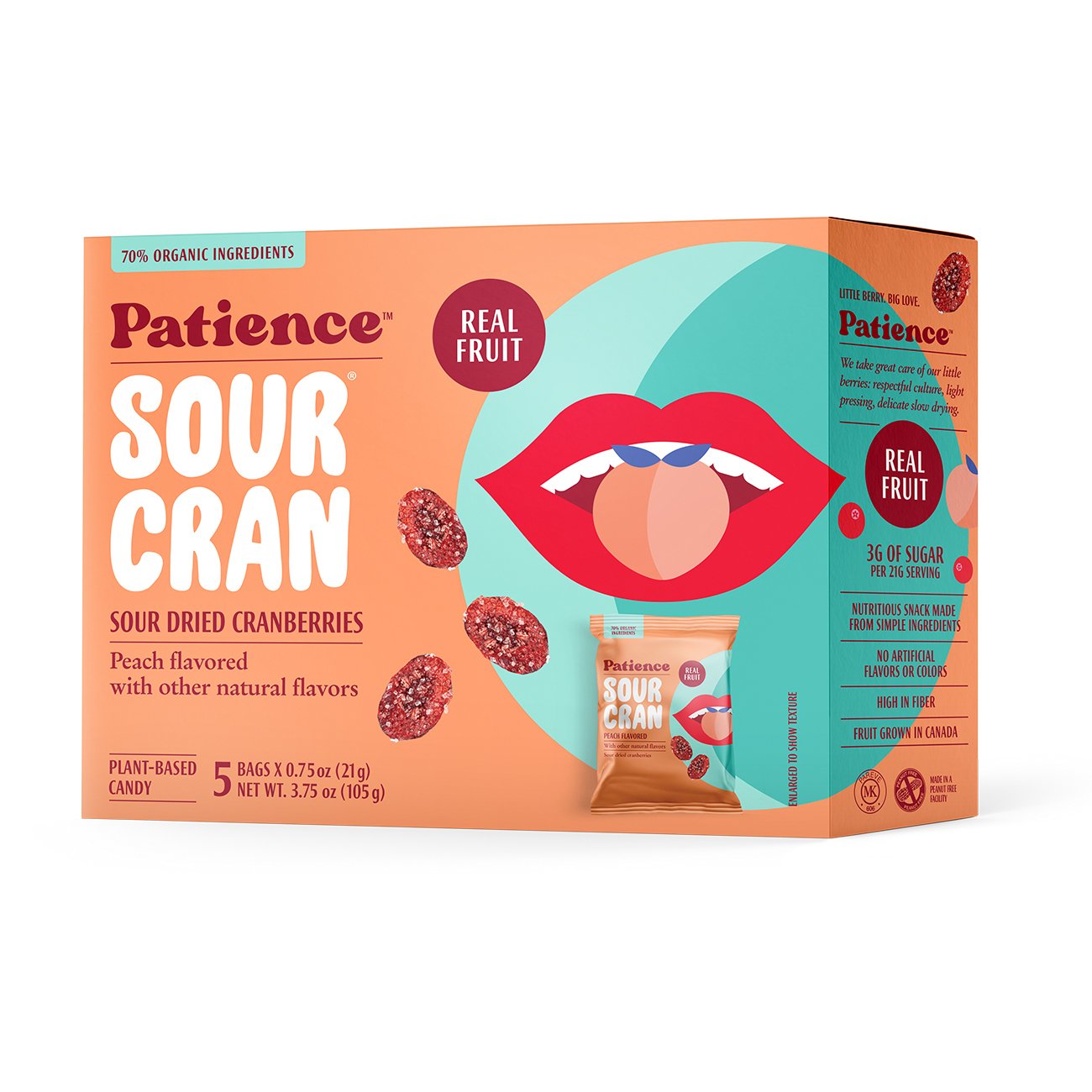 Patience Sour Cranberries Peach - Shop Berries & cherries at H-E-B