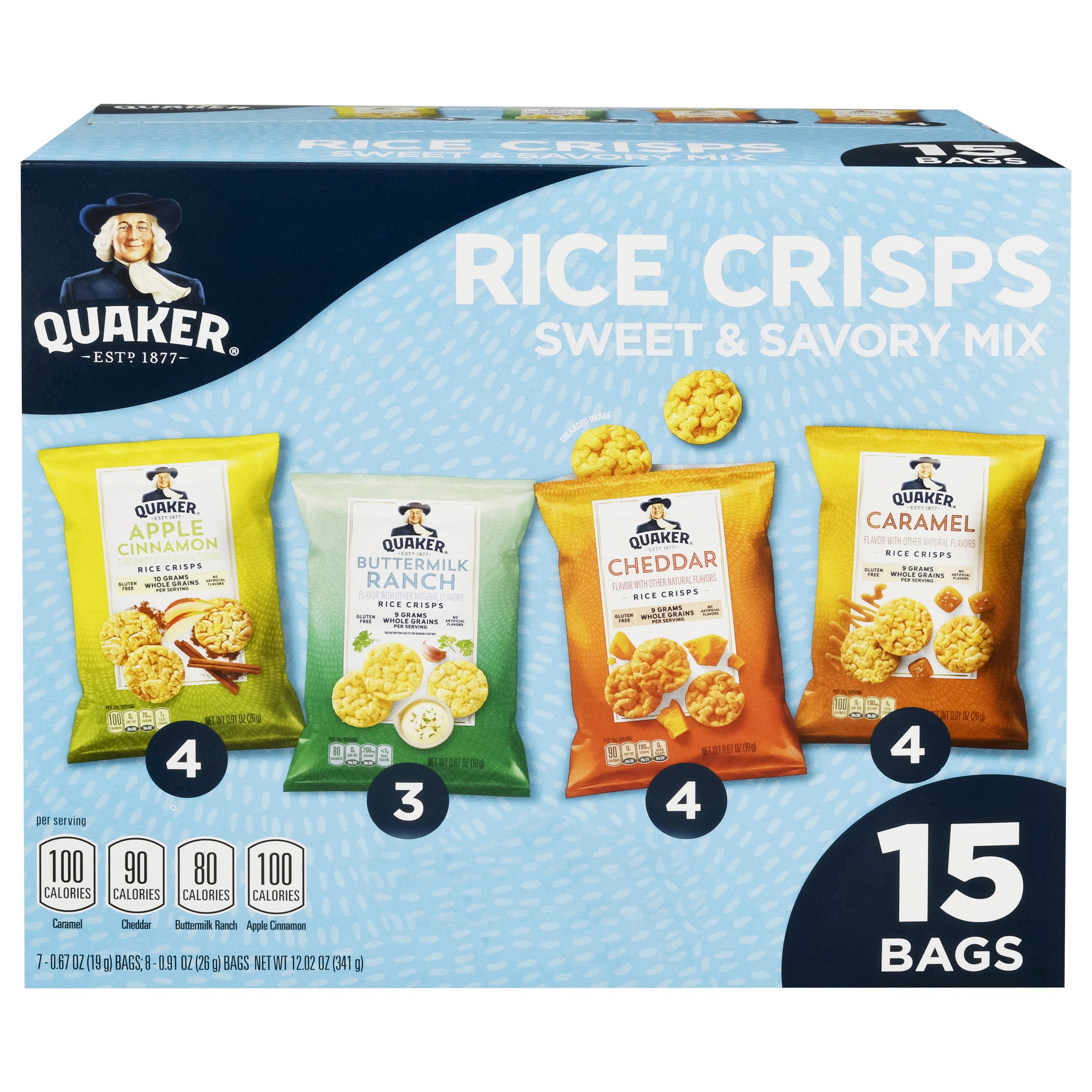 Quaker Sweet & Savory Rice Crisps Variety Pack - Shop Rice cakes at H-E-B