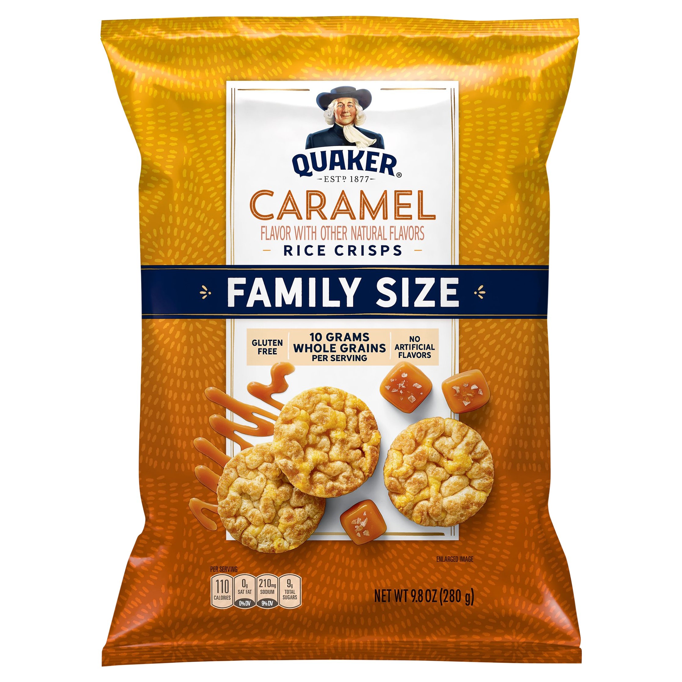 Quaker Caramel Rice Crisps - Family Size - Shop Rice cakes at H-E-B