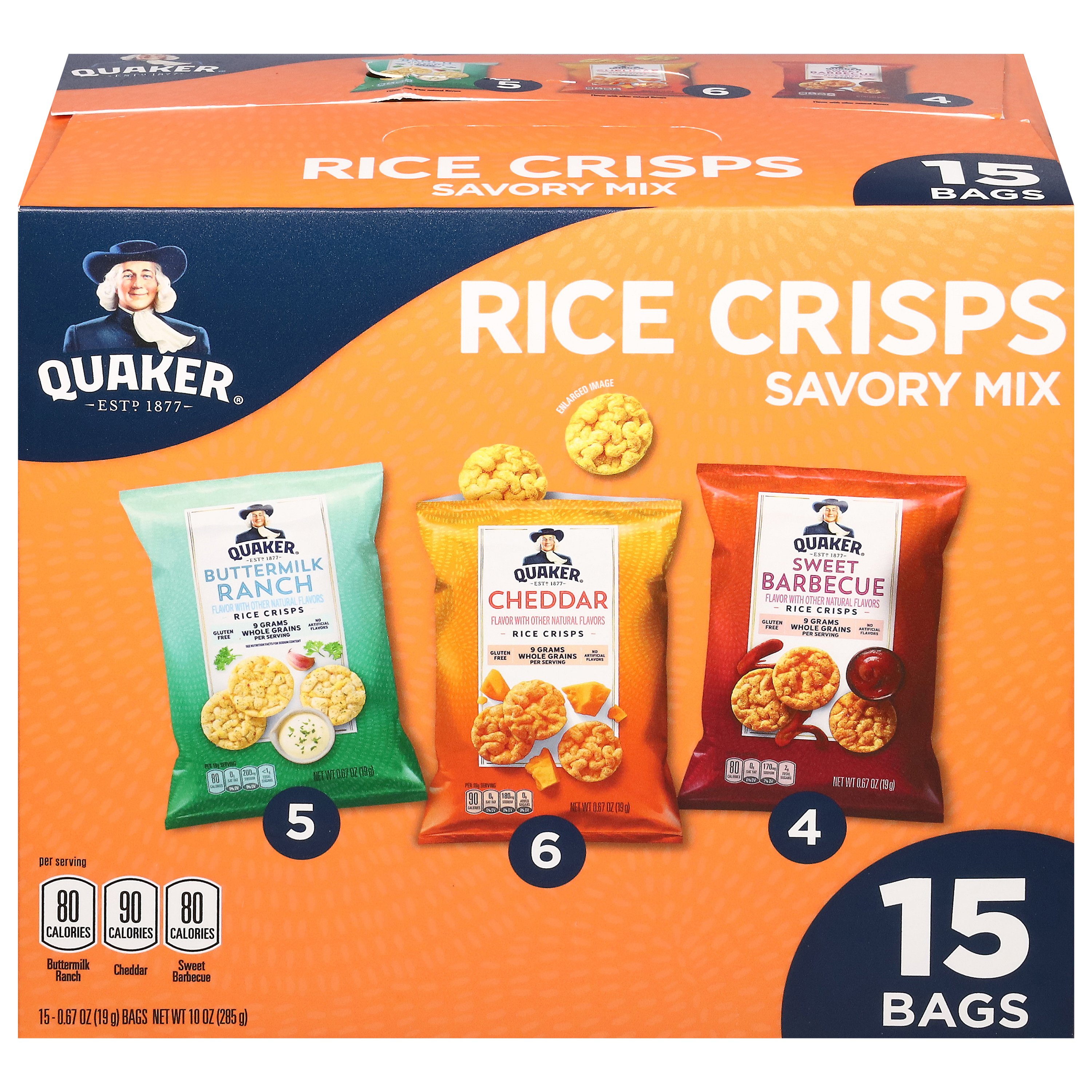 Quaker Savory Mix Rice Crisps Multipack - Shop Rice cakes at H-E-B