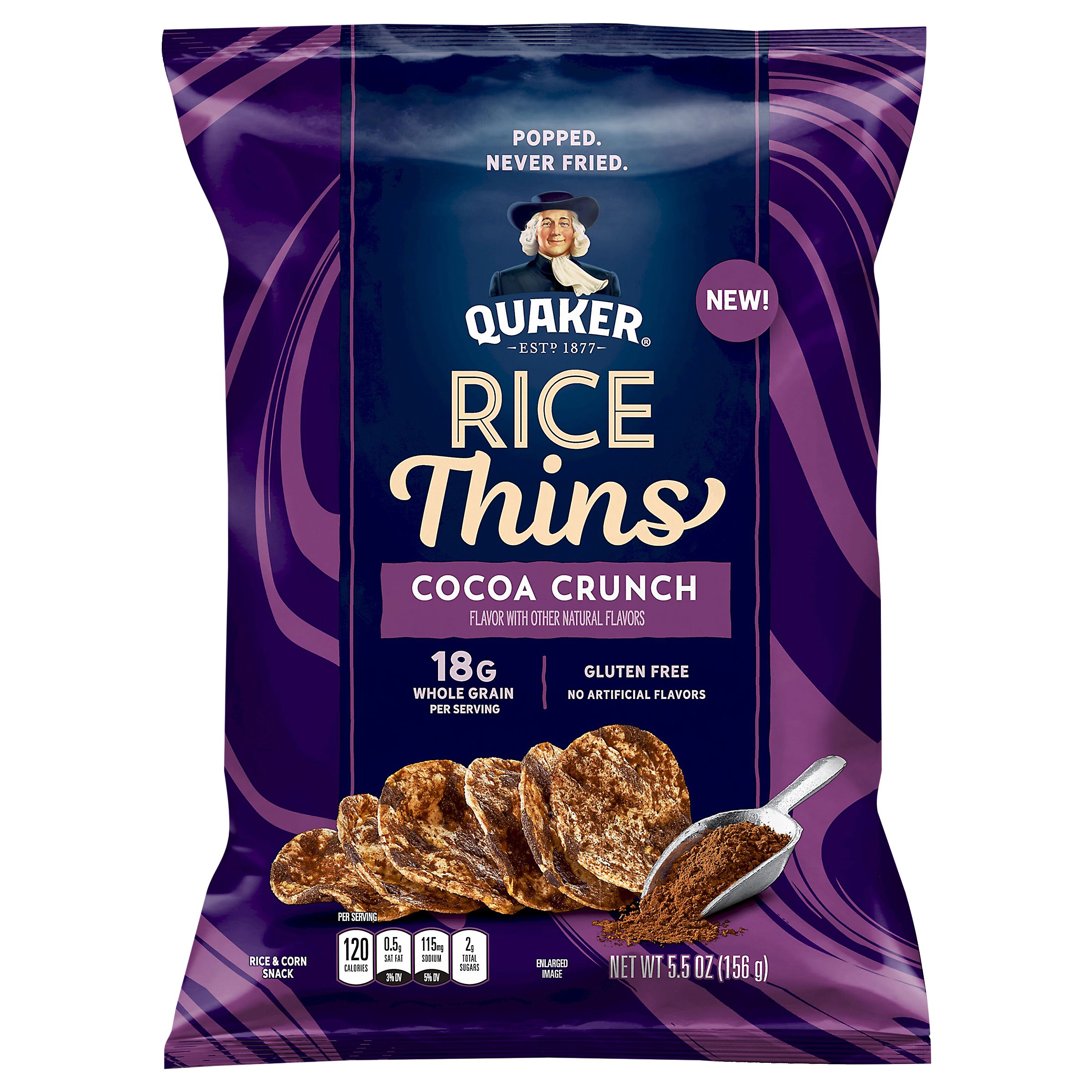 Quaker Rice Thins - Cocoa Crunch - Shop Rice cakes at H-E-B