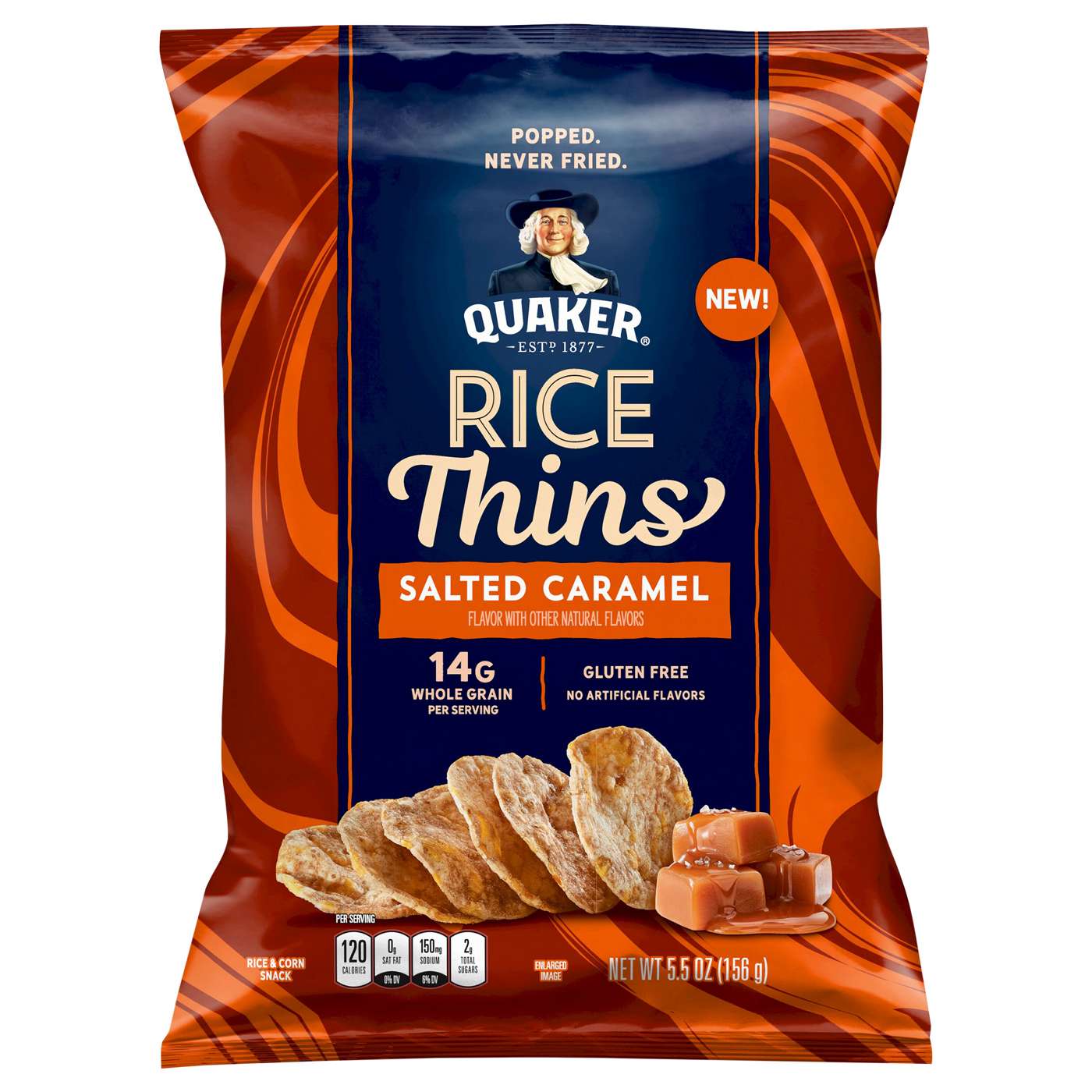 Quaker Rice Thins - Salted Caramel - Shop Rice cakes at H-E-B