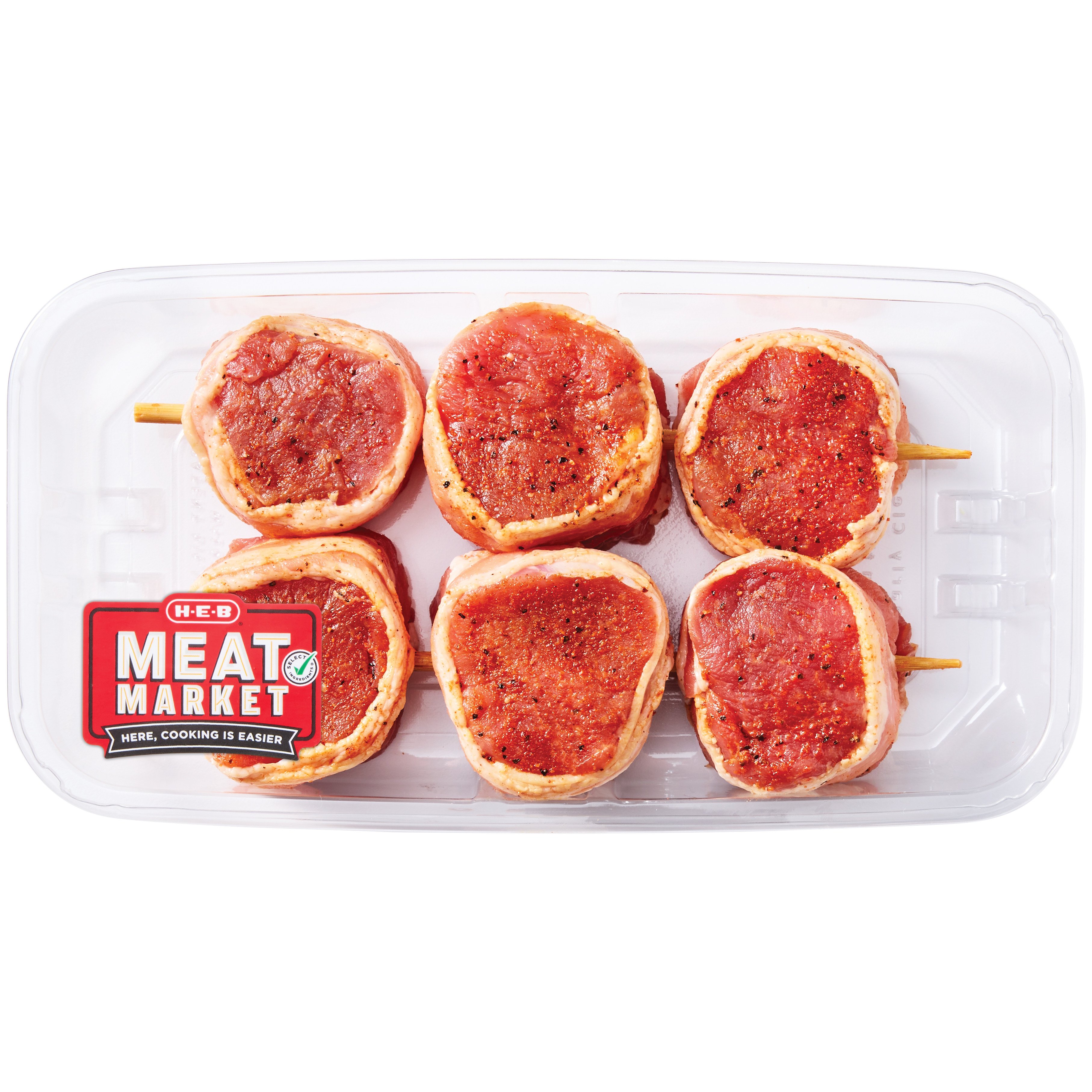 H-E-B Meat Market Seasoned Pork Tender Kabob - Shop Beef at H-E-B
