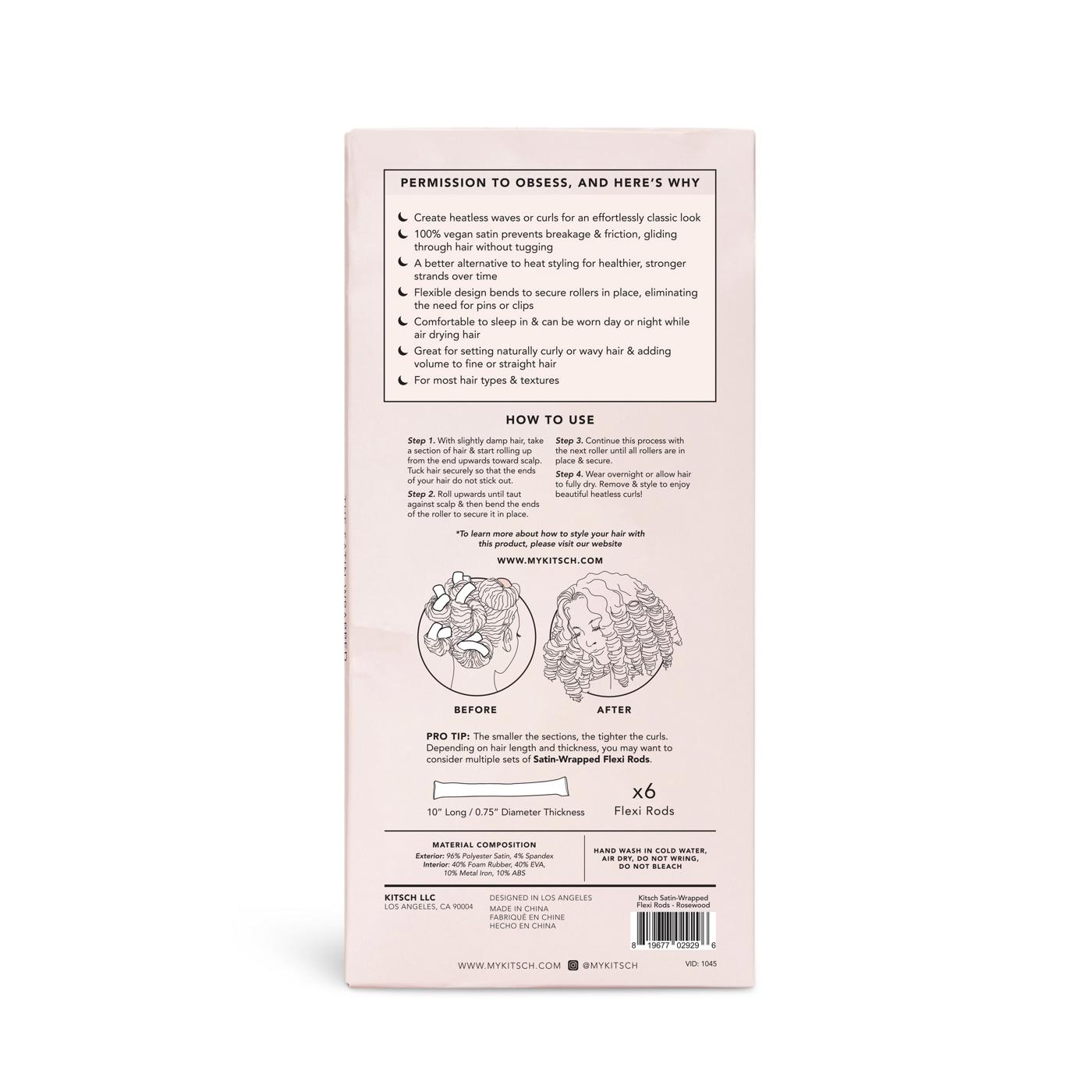 Kitsch Satin Wrapped Flexi Rods - Rosewood - Shop Hair accessories at H-E-B