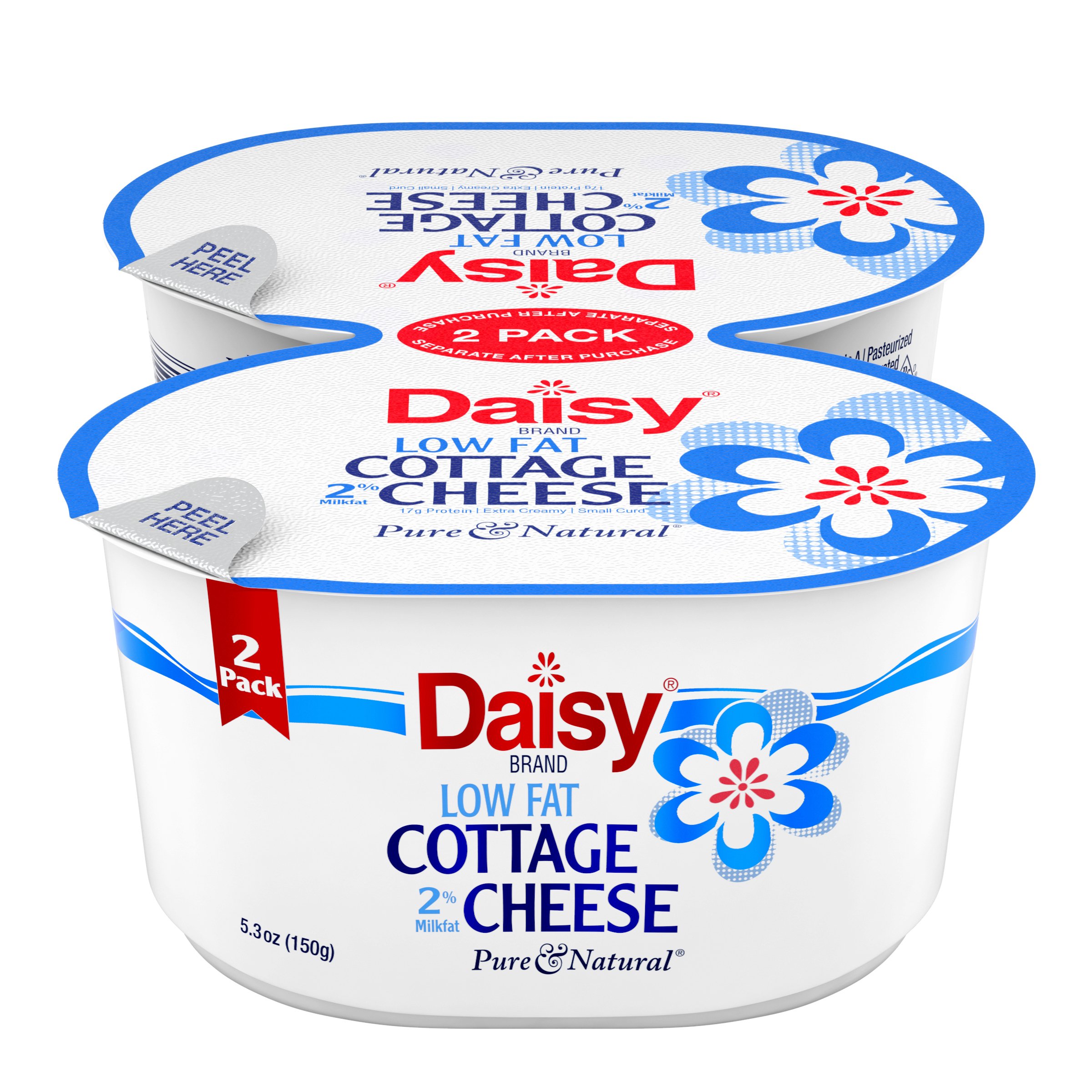 Daisy Low Fat Cottage Cheese, 2 pk - Shop Cottage cheese at H-E-B