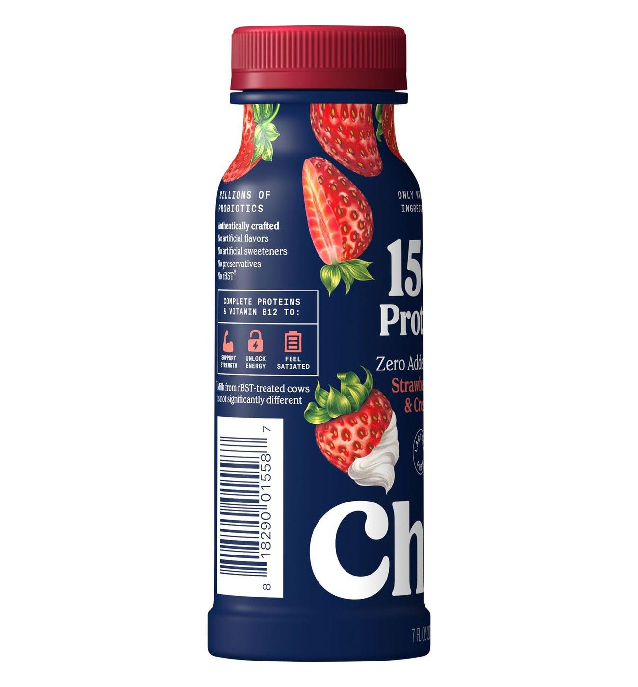 Chobani 15G Protein Zero Sugar Added Yogurt Drink - Strawberries ...