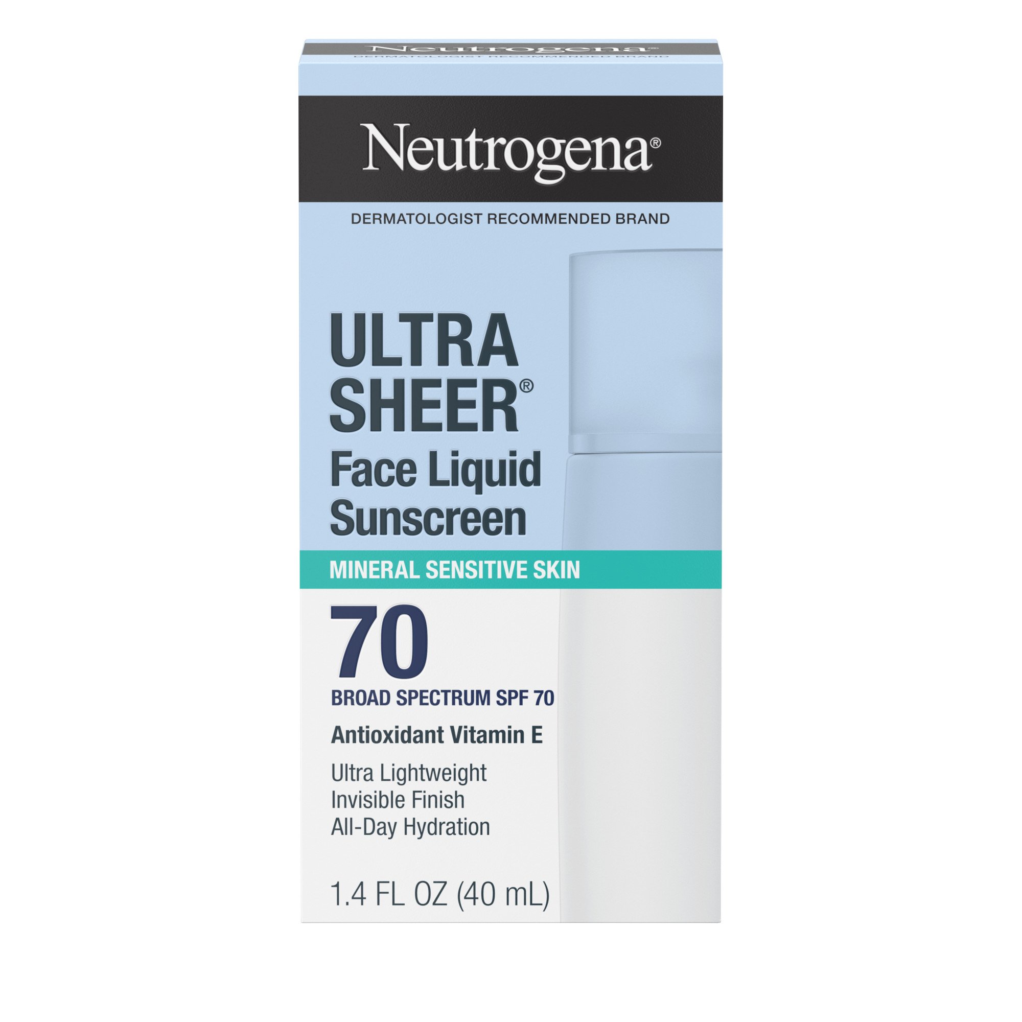 Neutrogena Ultra Sheer Mineral Face Liquid Sunscreen SPF 70 - Shop ...