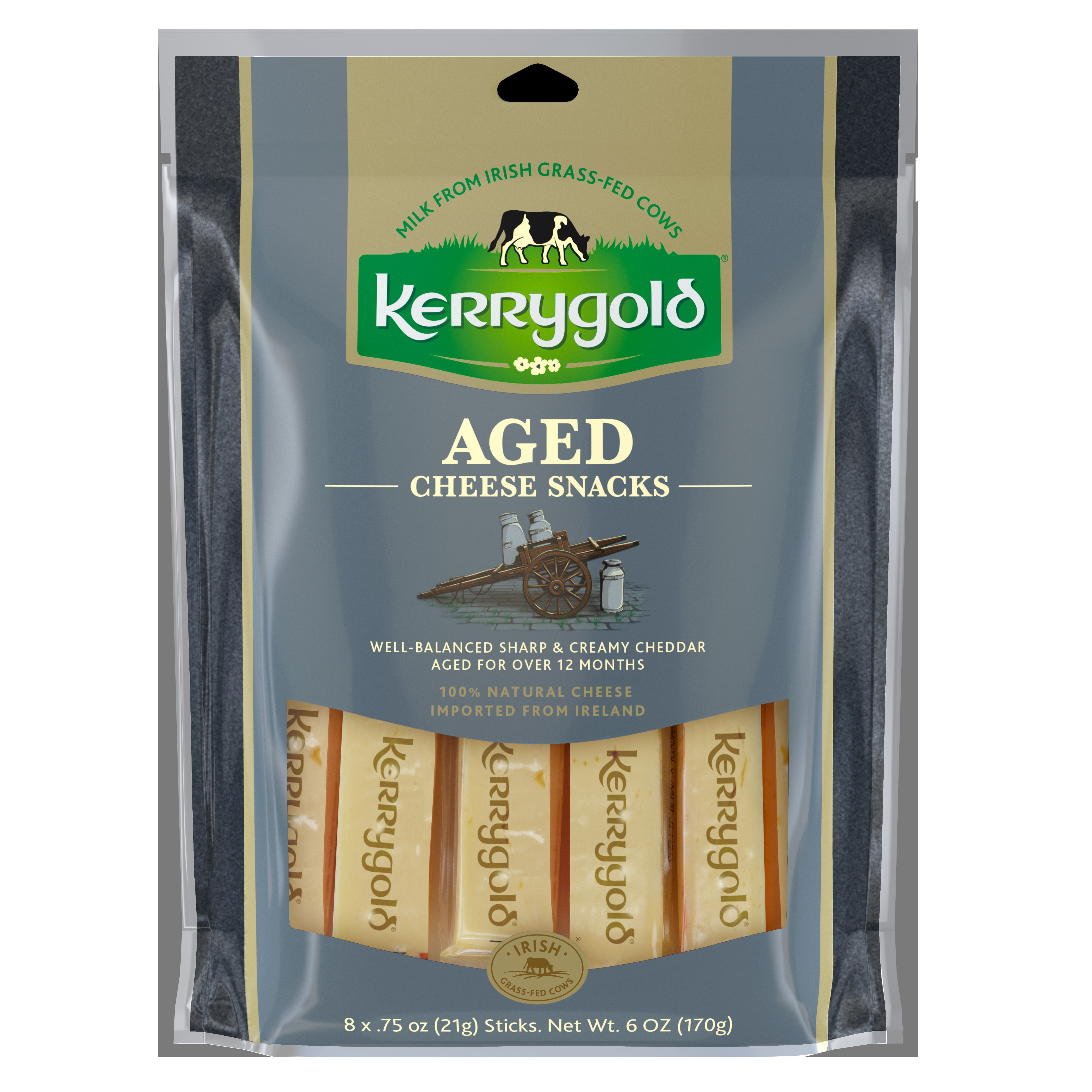 Kerrygold Aged Cheddar Cheese Stick Snacks - Shop Cheese at H-E-B