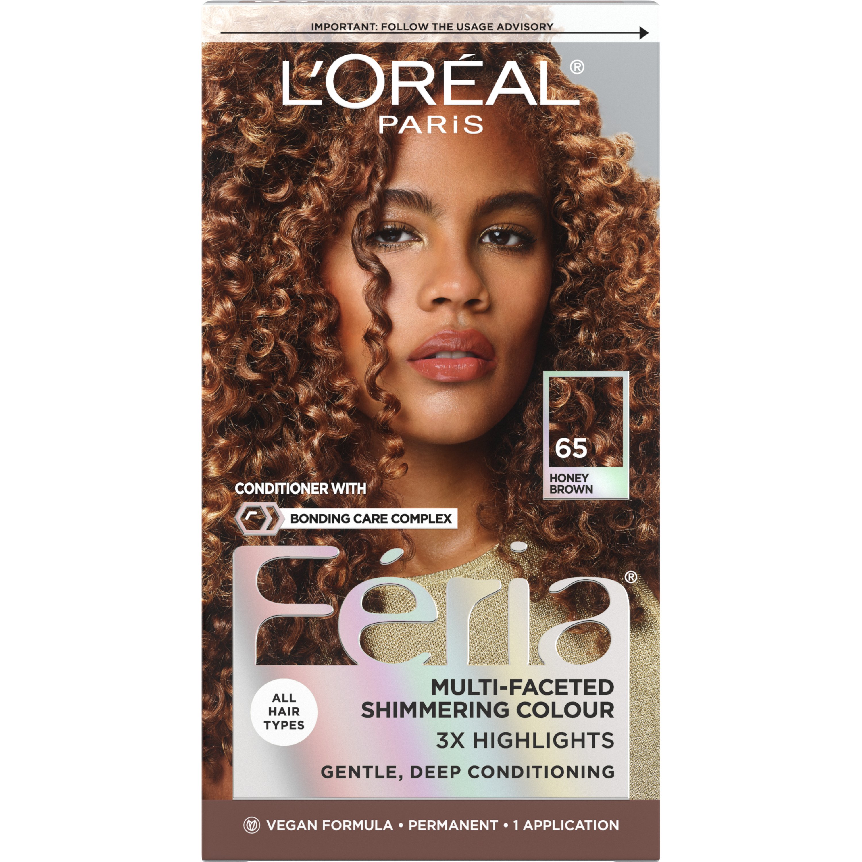 L'Oréal Paris Feria Permanent Hair Color - 65 Honey Brown - Shop Hair ...