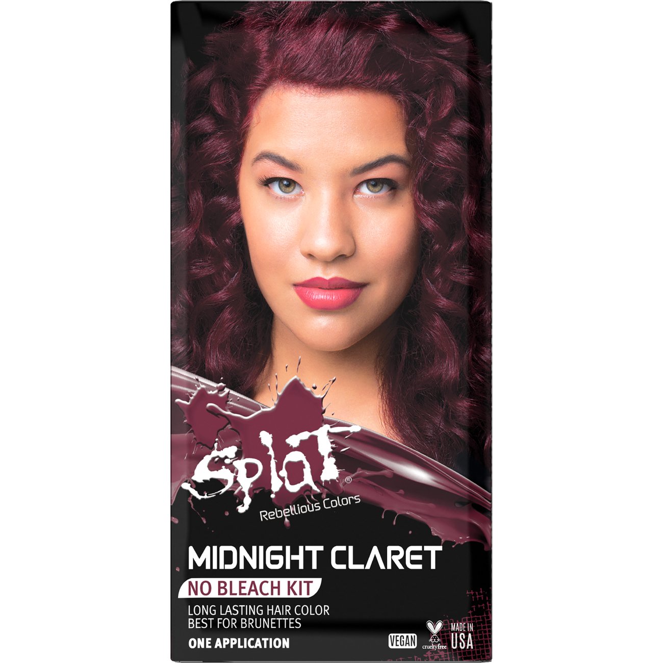 Splat Rebellious Colors Semi-Permanent Hair Color Kit - Midnight Claret ...