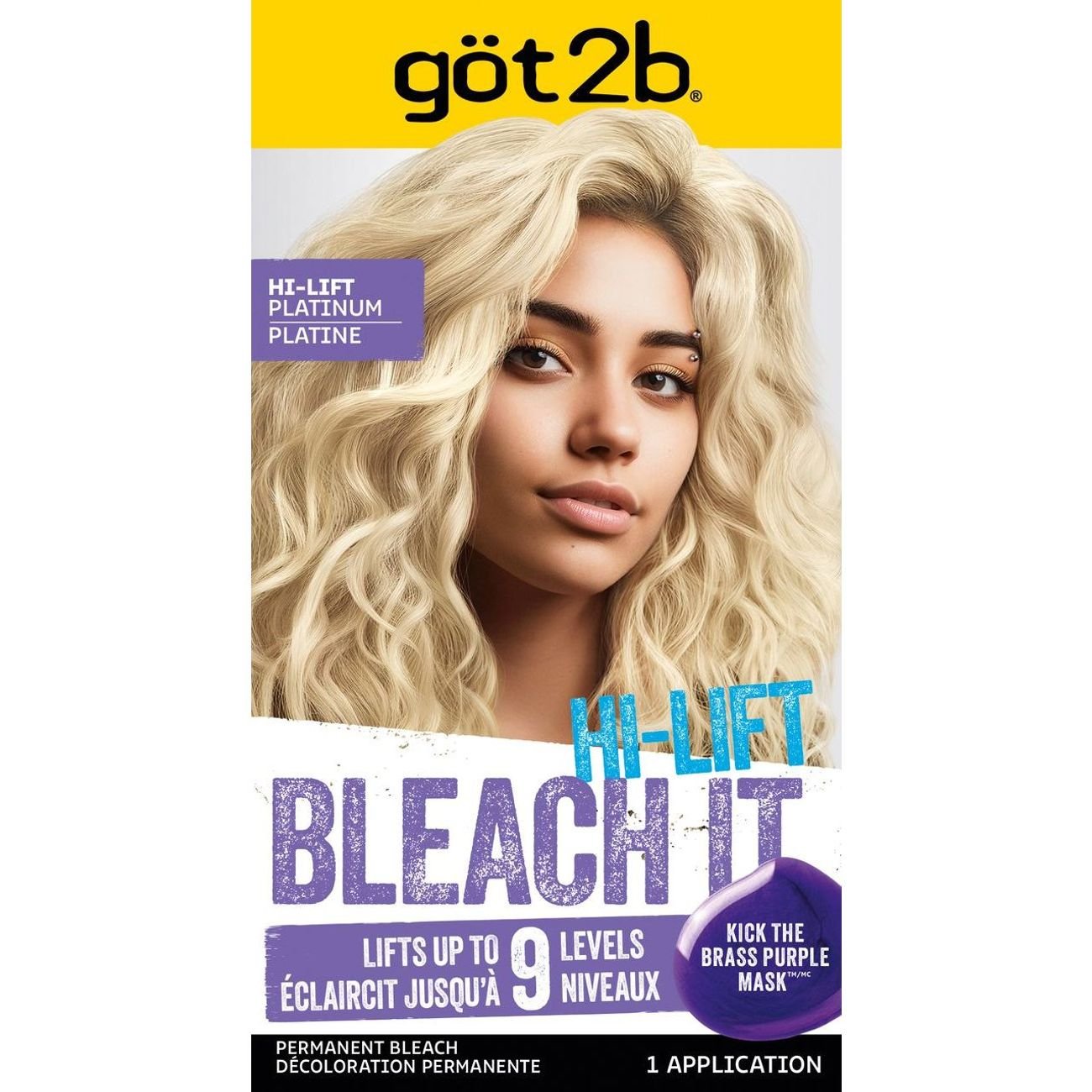 Got2b Hi-Lift Bleach It Permanent Bleach Hair Color - Platinum Blonde ...