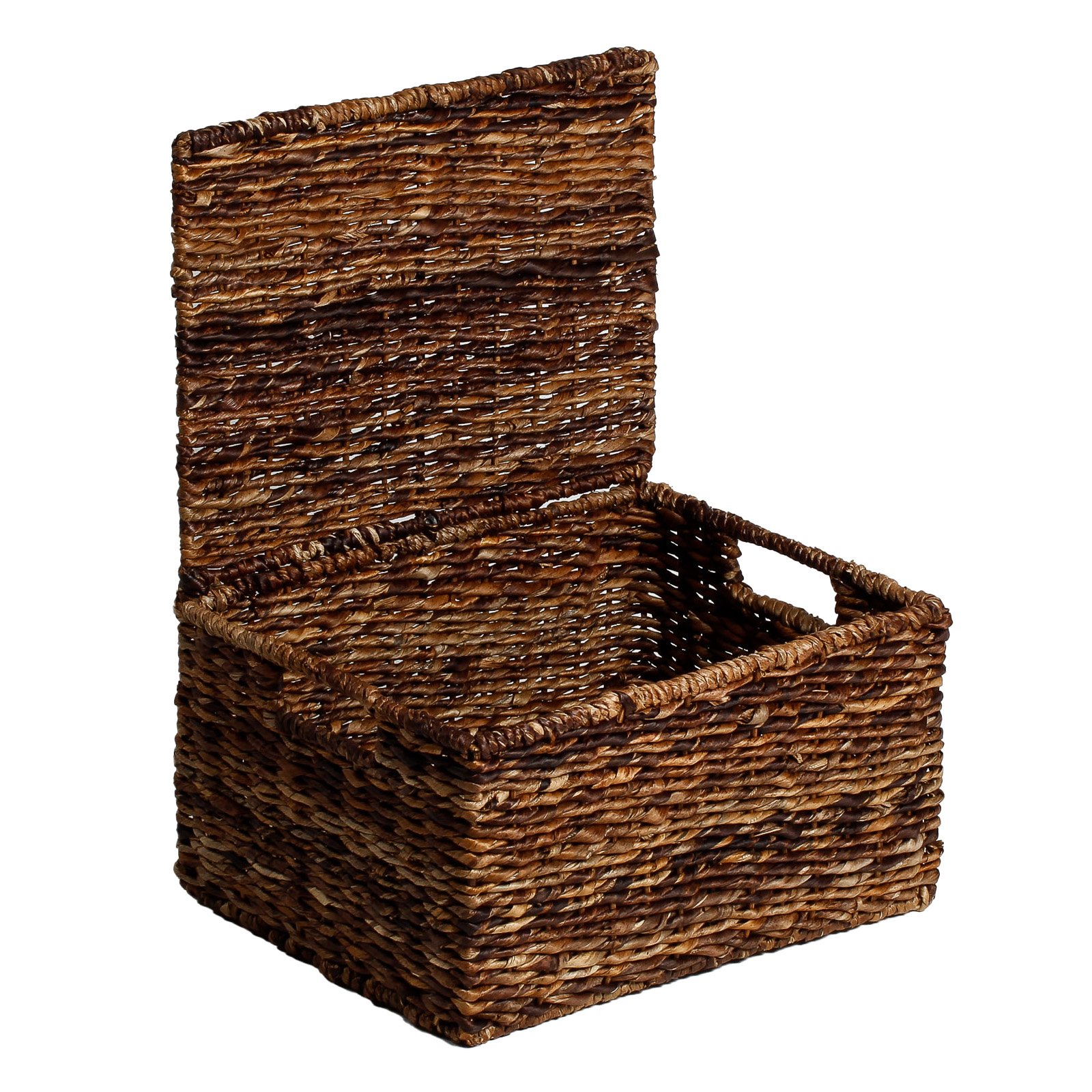 Haven + Key Lidded Abaca Basket - Medium - Shop Seasonal decor at H-E-B