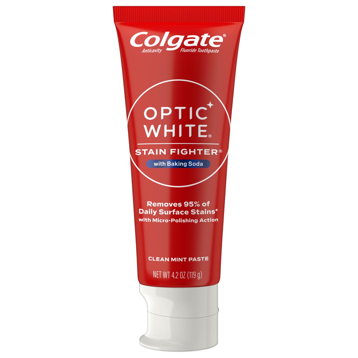 Colgate Optic White Stain Fighter Clean Mint Toothpaste - Shop ...