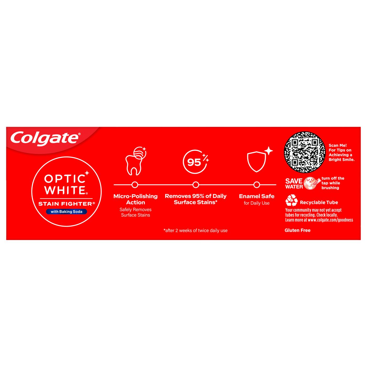 Colgate Optic White Stain Fighter Clean Mint Toothpaste - Shop ...
