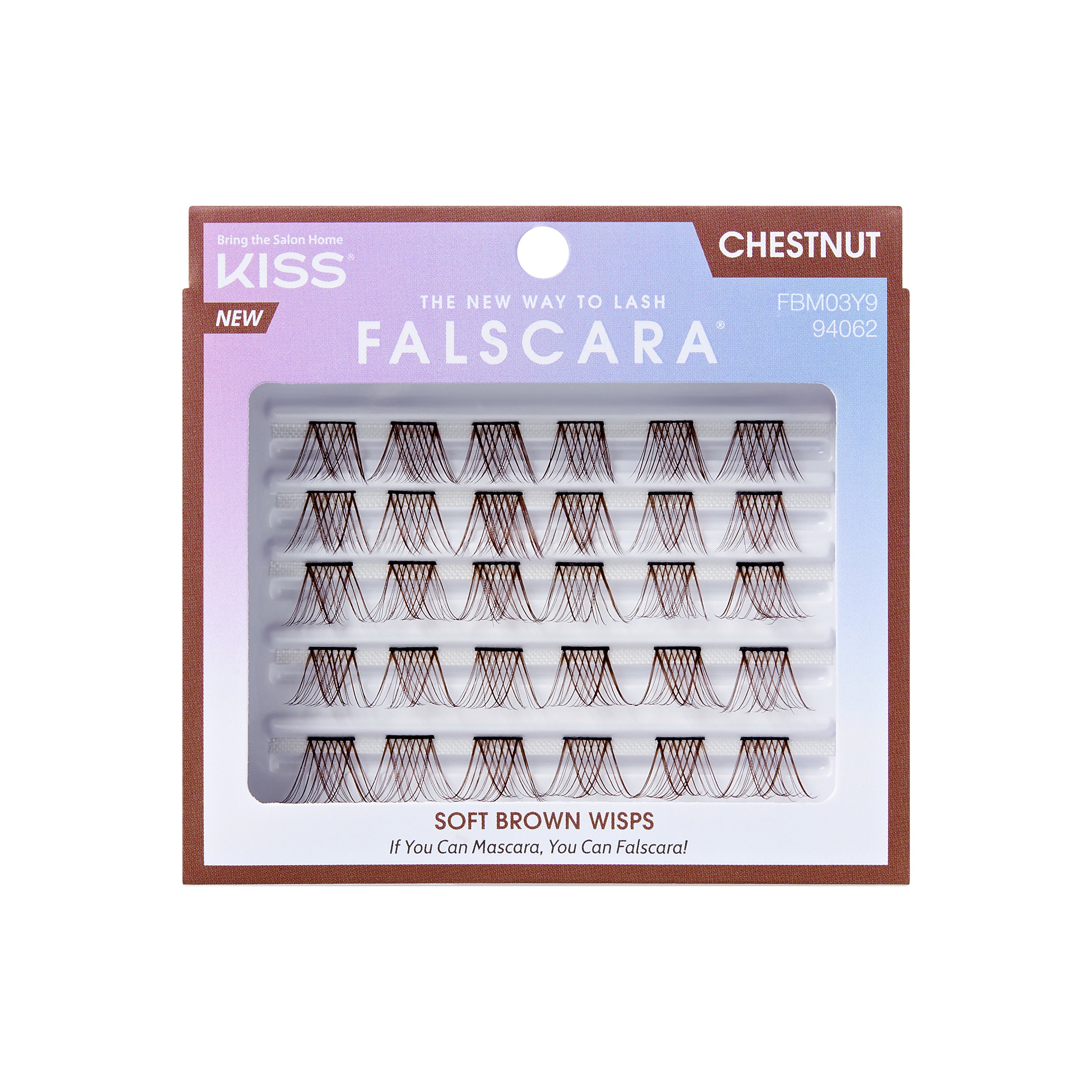 KISS Falscara Soft Brown Wisp Lashes - Chestnut, 10-14mm Multipack ...