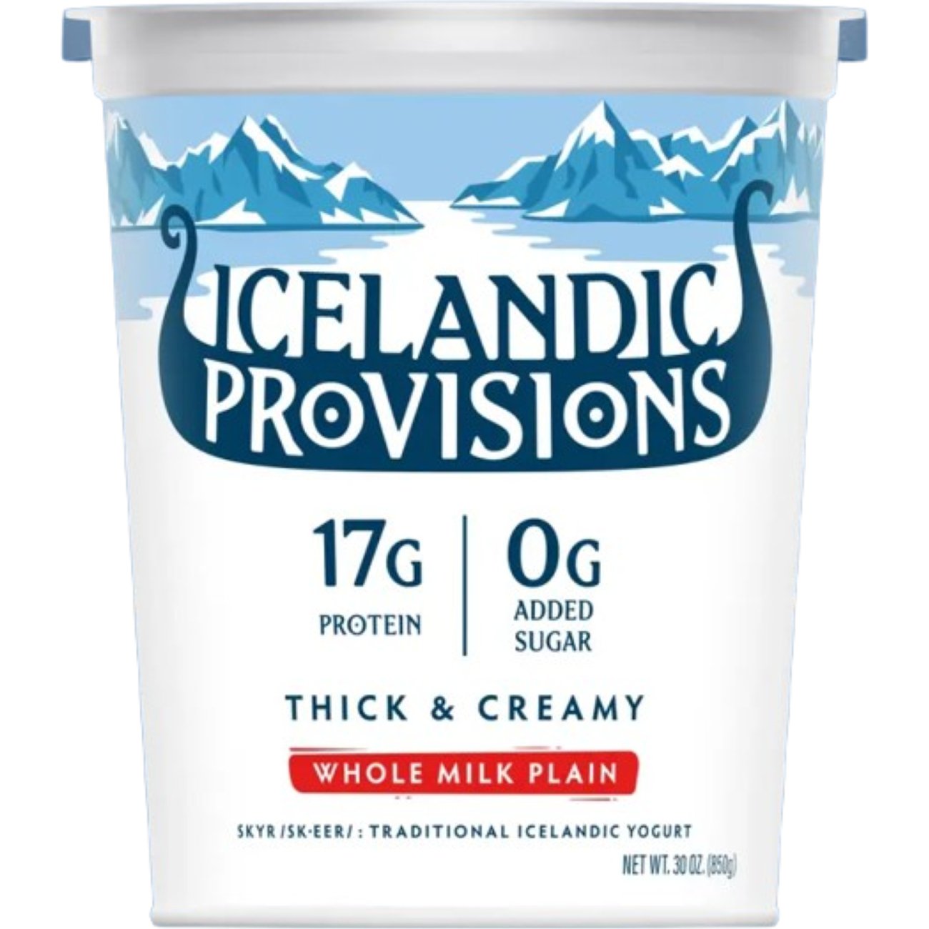 Icelandic Provisions 17g Protein Whole Milk Plain Skyr - Shop Yogurt at ...