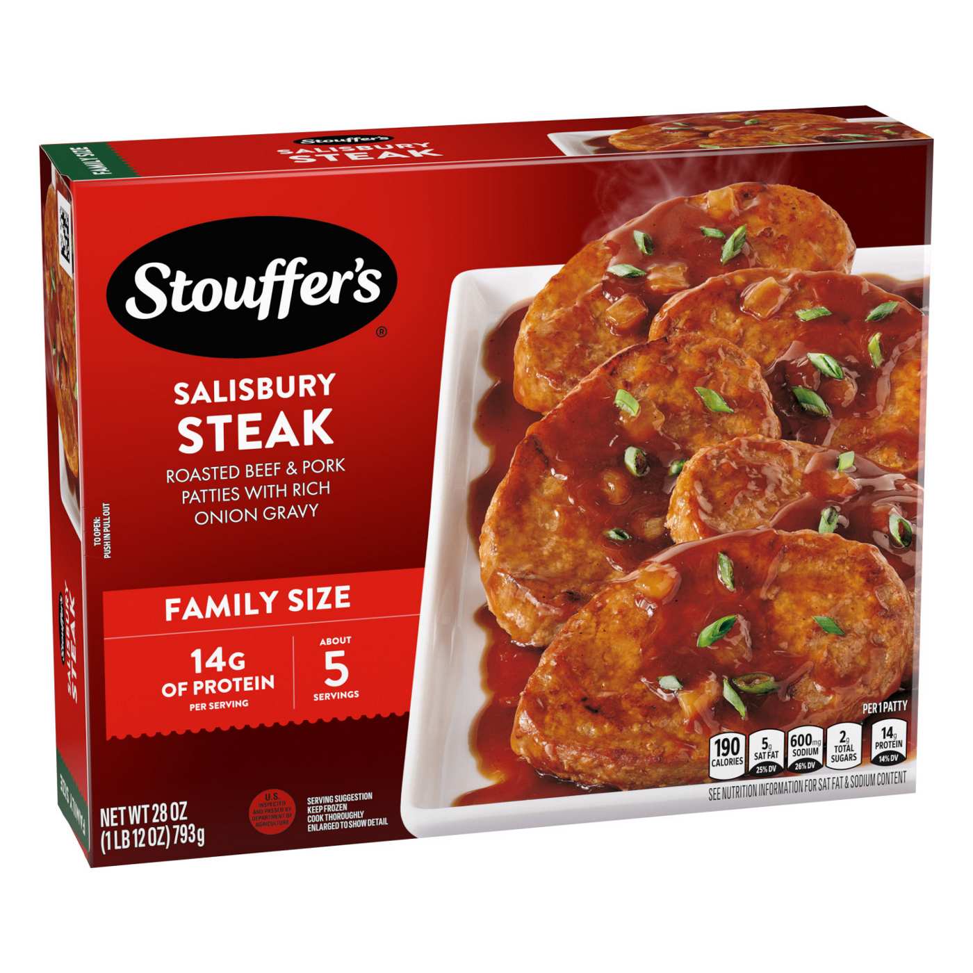 Stouffer's Salisbury Steaks Frozen Meal - Family Size - Shop Entrees ...