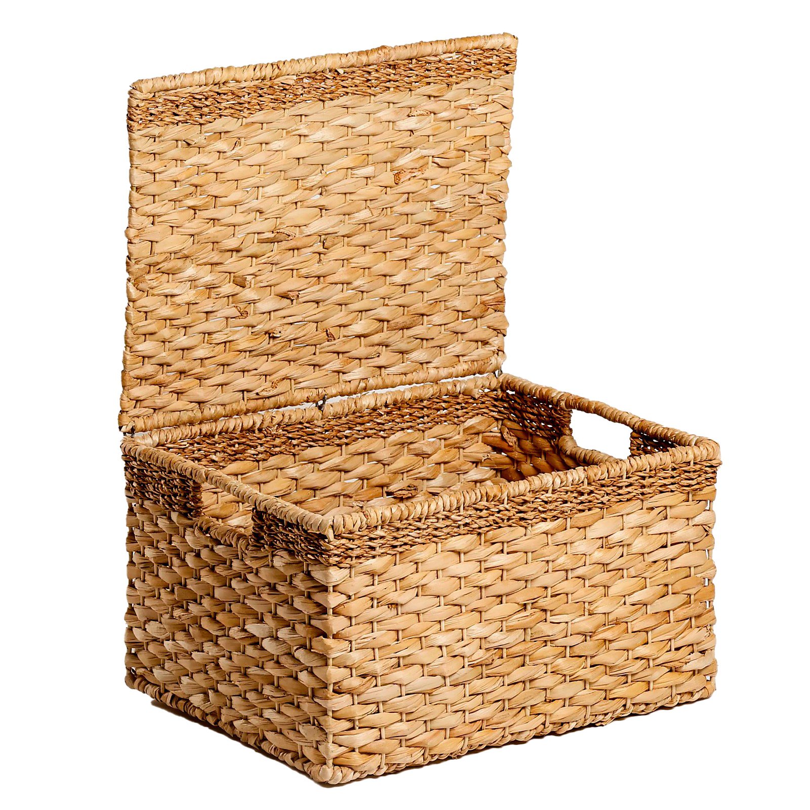 Haven + Key Lidded Natural Woven Abaca Basket - Large - Shop Seasonal ...