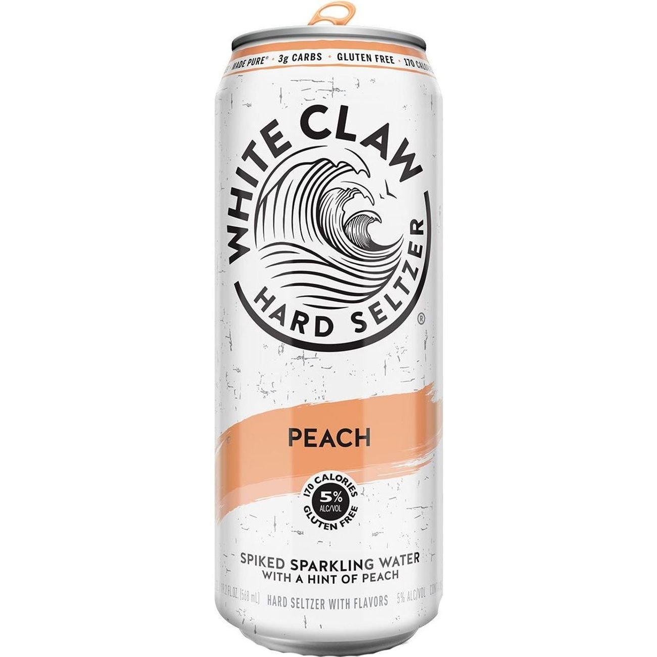 White Claw Peach Hard Seltzer Can - Shop Malt beverages & coolers at H-E-B
