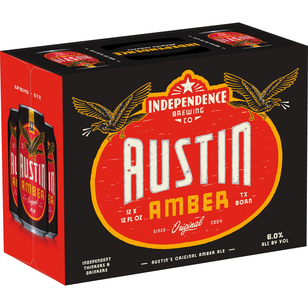 Independence Austin American Style Amber Ale Craft Beer 12 pk Cans ...