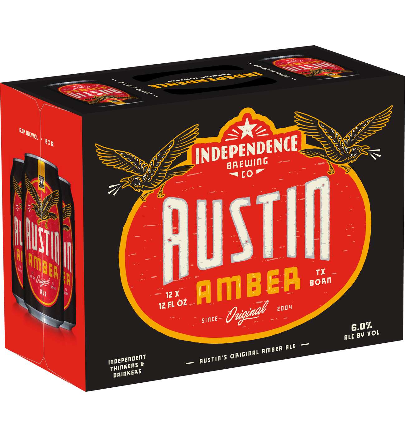 Independence Austin American Style Amber Ale Craft Beer 12 pk Cans ...