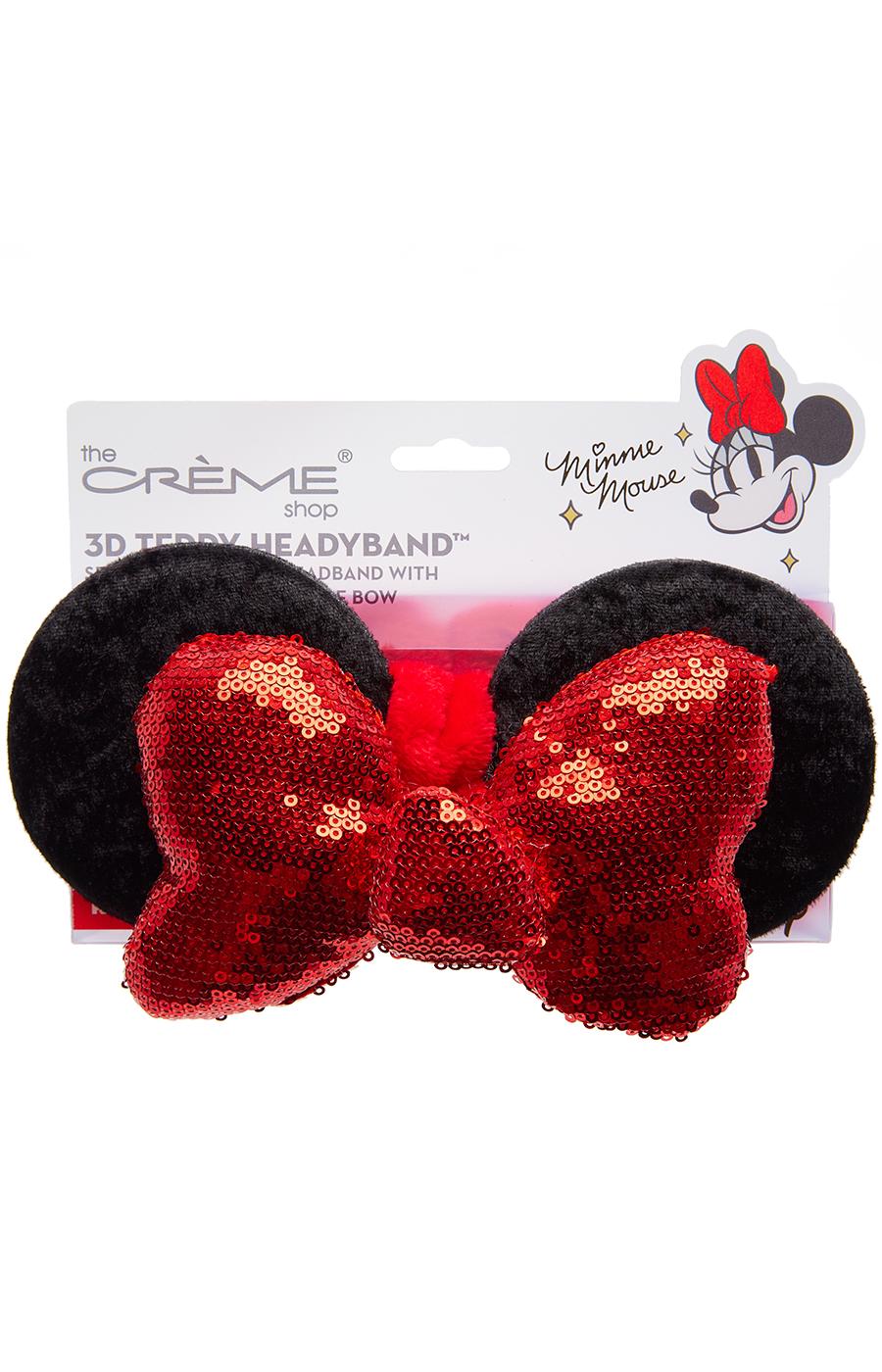 The Crème Shop 3D Teddy Plush Headband - Disney Minnie Mouse Ruby Bow - Shop Hair accessories at ...