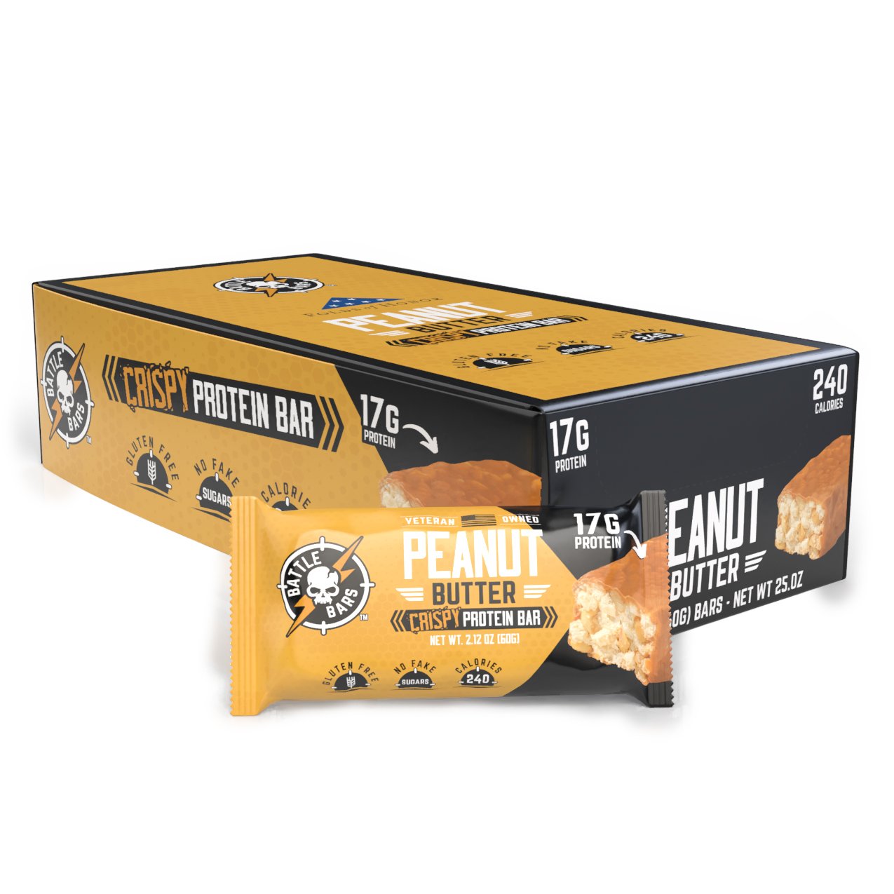 Battle Bars 17g Protein Bars - Peanut Butter - Shop Granola & snack ...