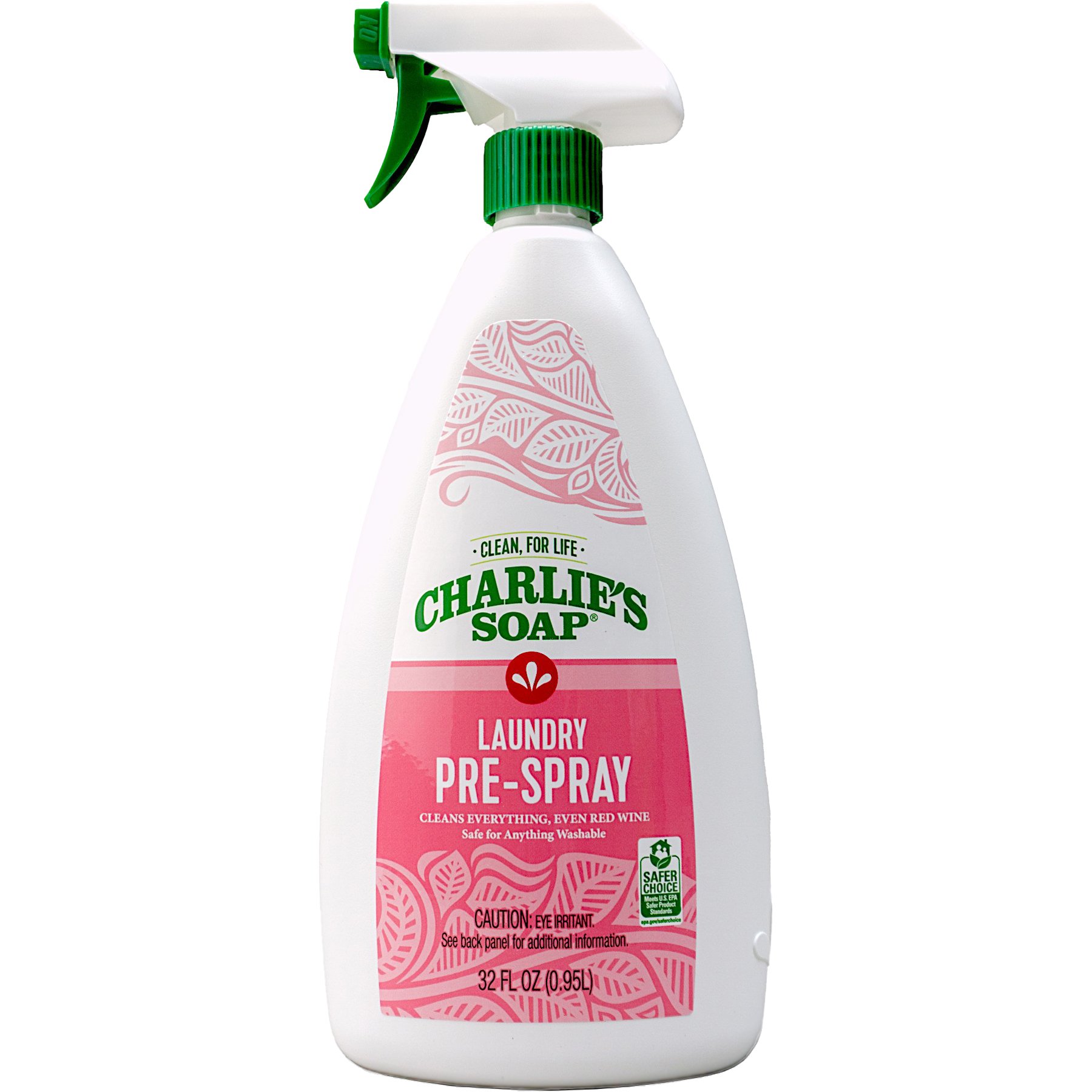 Charlie's Soap Biodegradable Laundry Pre-Spray Stain Remover, 32 oz ...