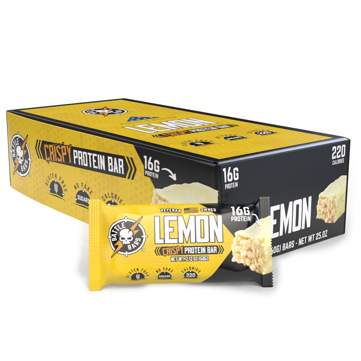 Battle Bars 16g Protein Bars - Lemon - Shop Granola & snack bars at H-E-B