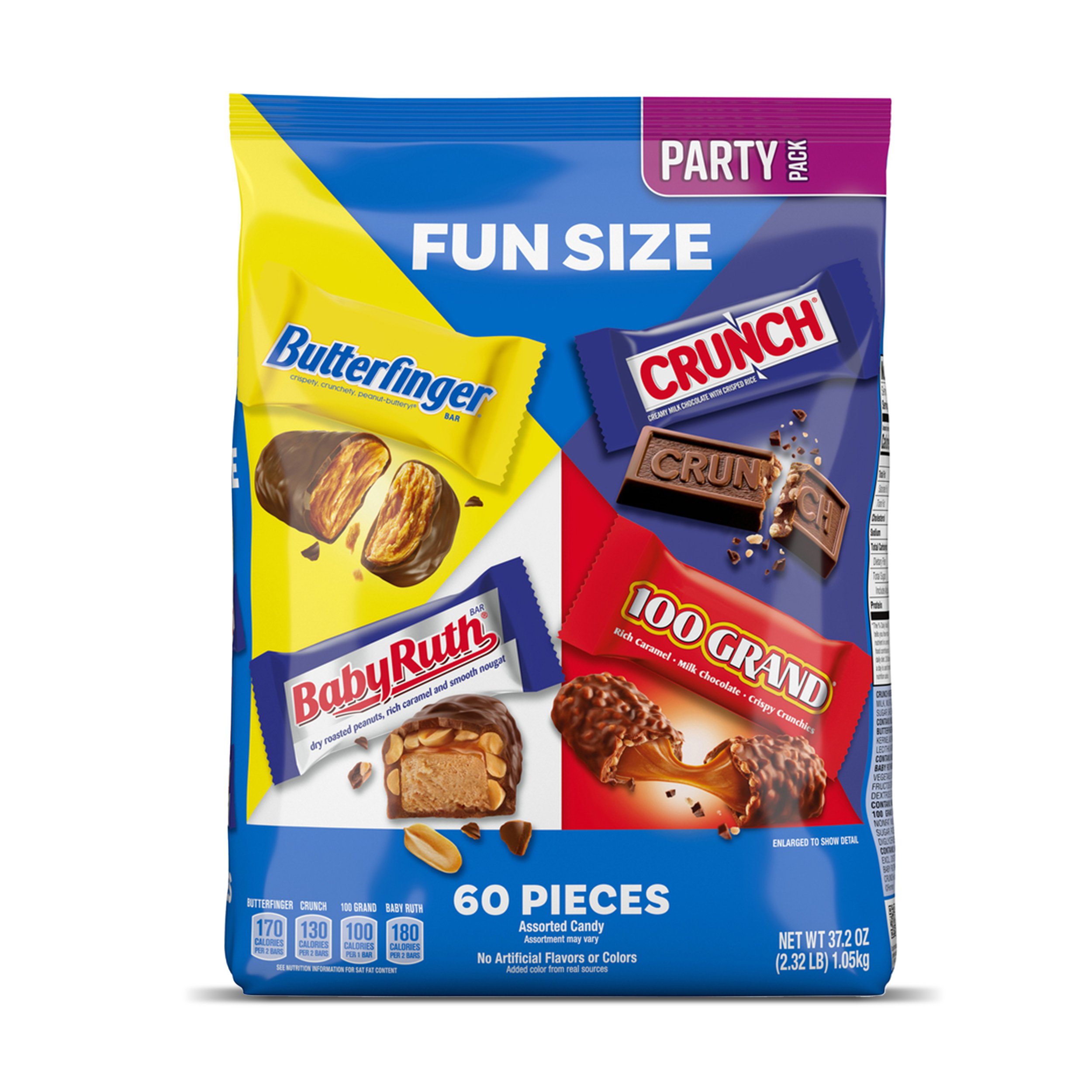 Crunch, Butterfinger, Baby Ruth & 100 Grand Assorted Chocolate Fun Size ...