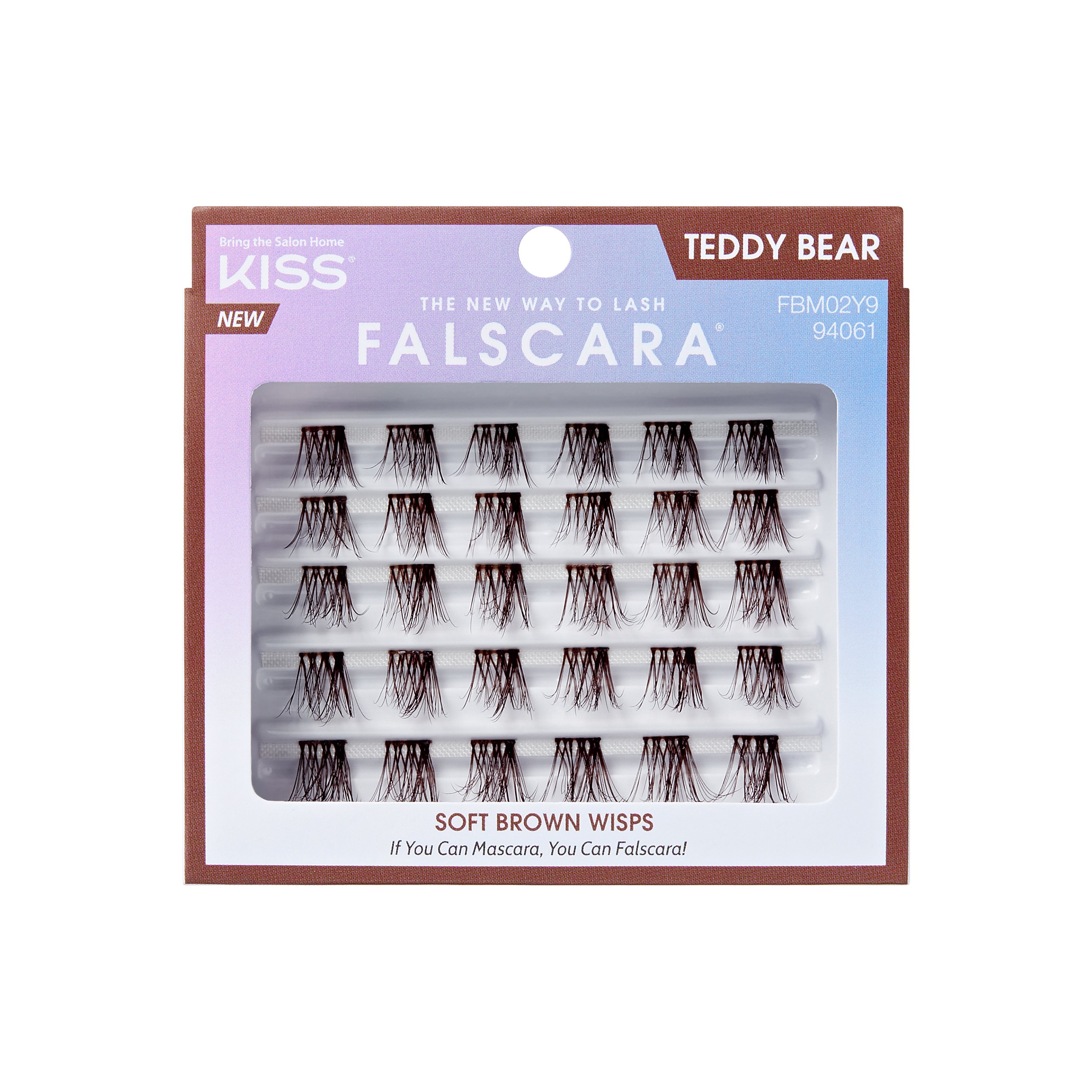 KISS Falscara Soft Brown Wisp Lashes - Teddy Bear, 12-16mm Multipack ...