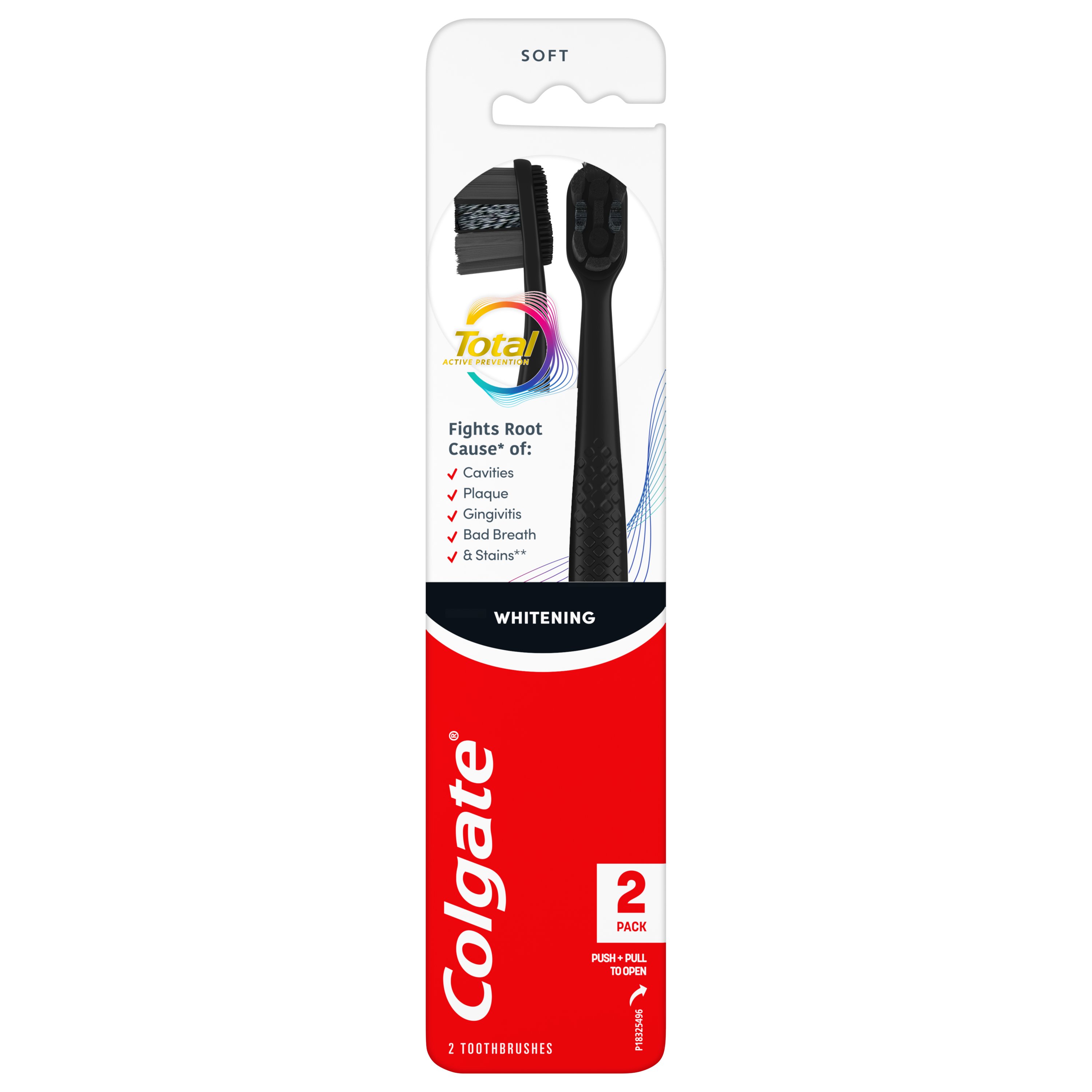 Colgate Total Whitening Toothbrush 2 Count - Shop Toothbrushes at H-E-B