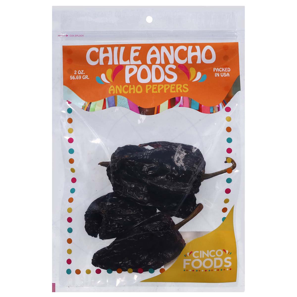 Cinco Foods Chile Ancho Pepper Pods - Shop Herbs & spices at H-E-B