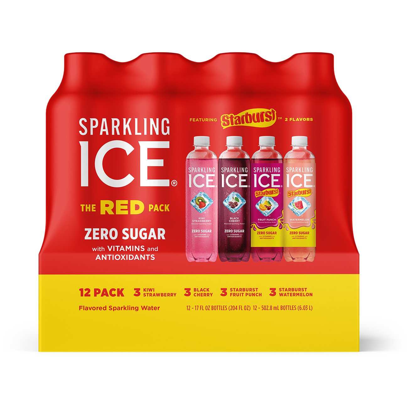 Sparkling Ice The Red Pack Starburst Zero Sugar 12 pk Bottles - Shop ...